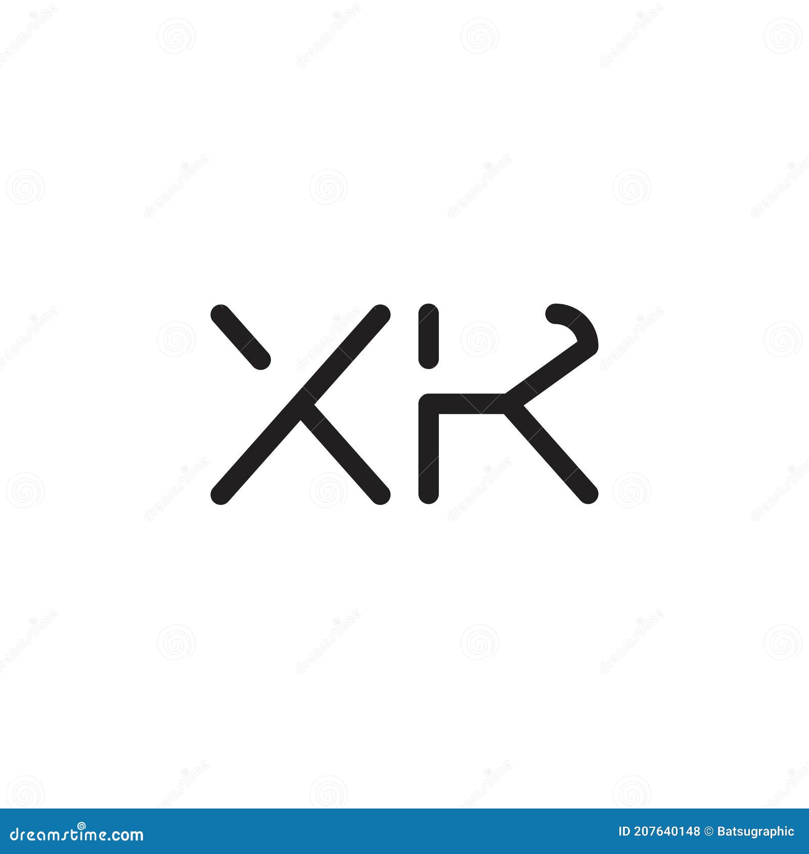 Xk Initial Letter Vector Logo Icon Stock Vector - Illustration of brand ...
