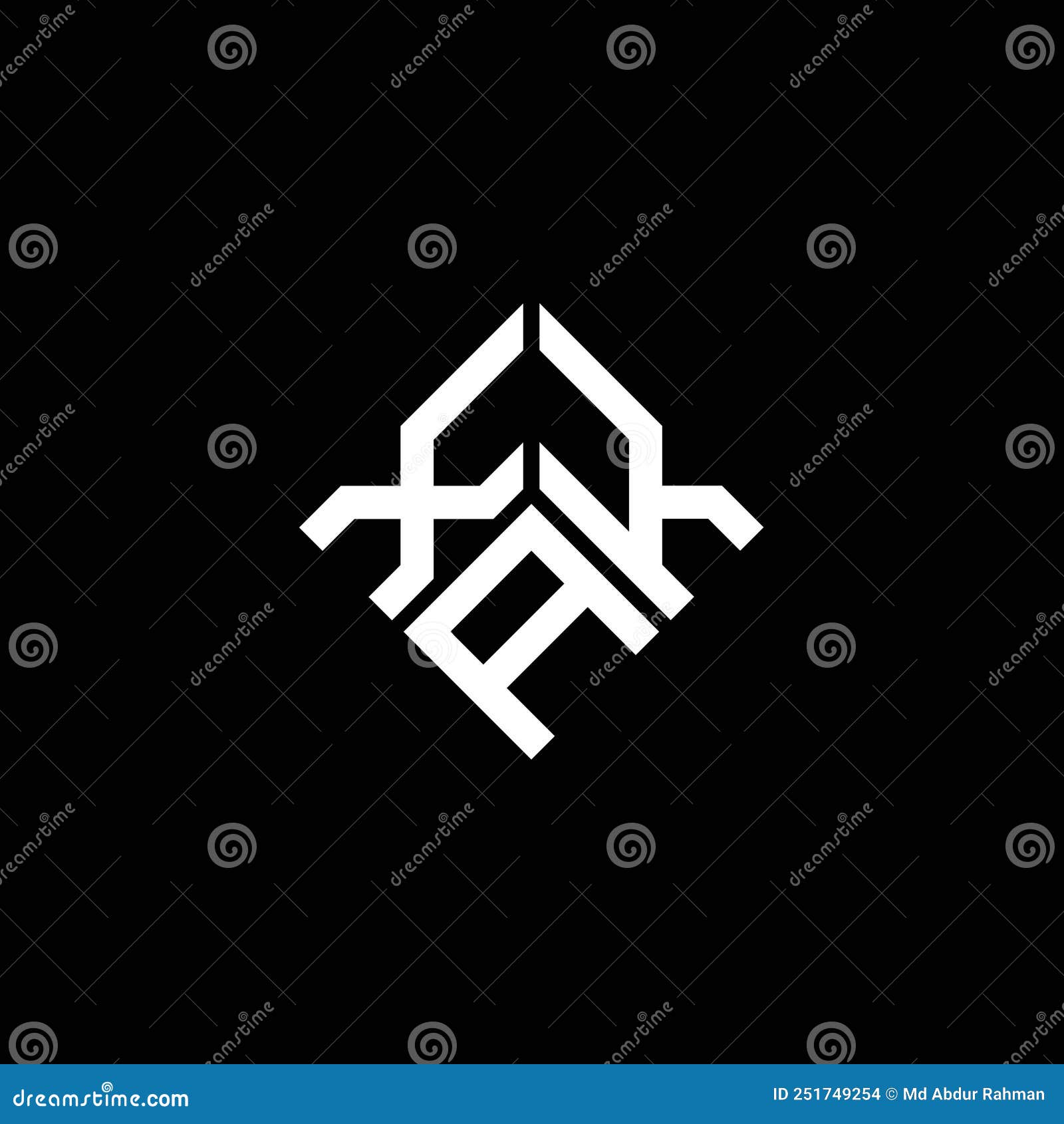 XKA Letter Logo Design on Black Background. XKA Creative Initials ...