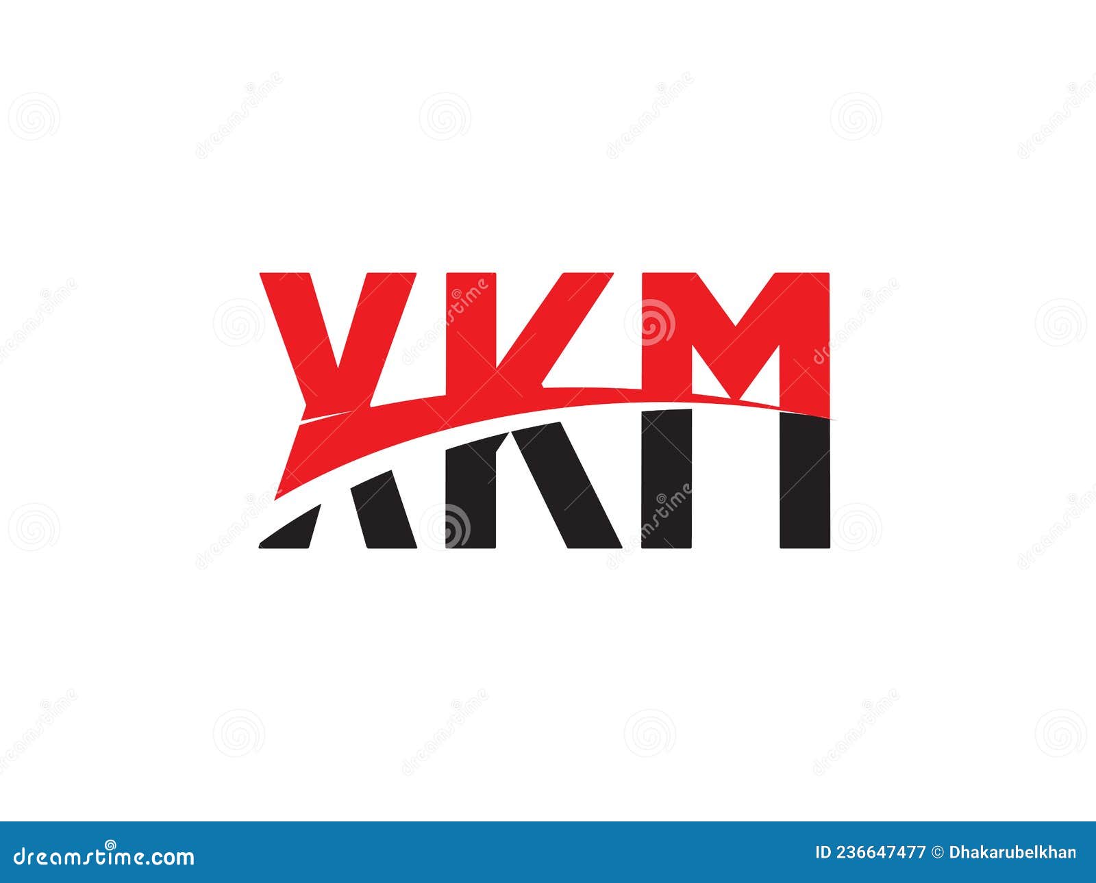XKM Letter Initial Logo Design Vector Illustration Stock Vector ...