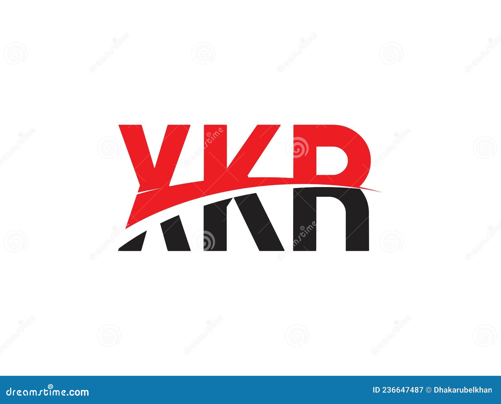 XKR Letter Initial Logo Design Vector Illustration Stock Vector ...