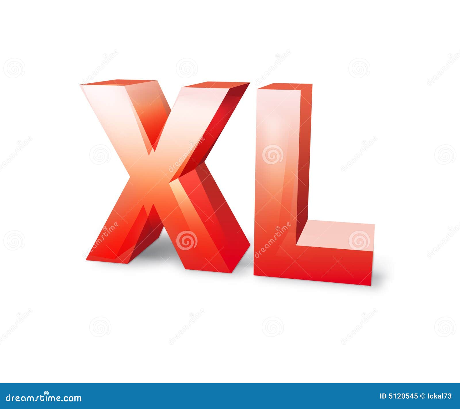 XL 3D RED stock illustration. Illustration of detail, label - 5120545