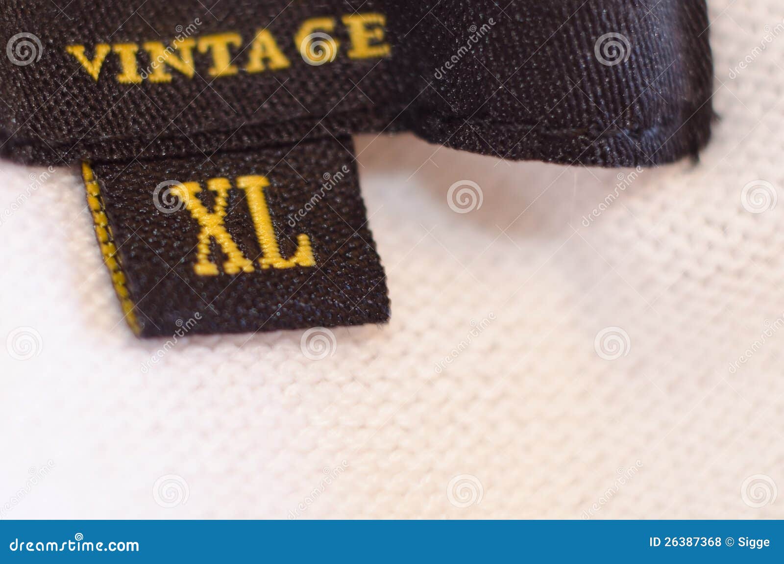 XL Label stock photo. Image of fabric, dieting, size - 26387368