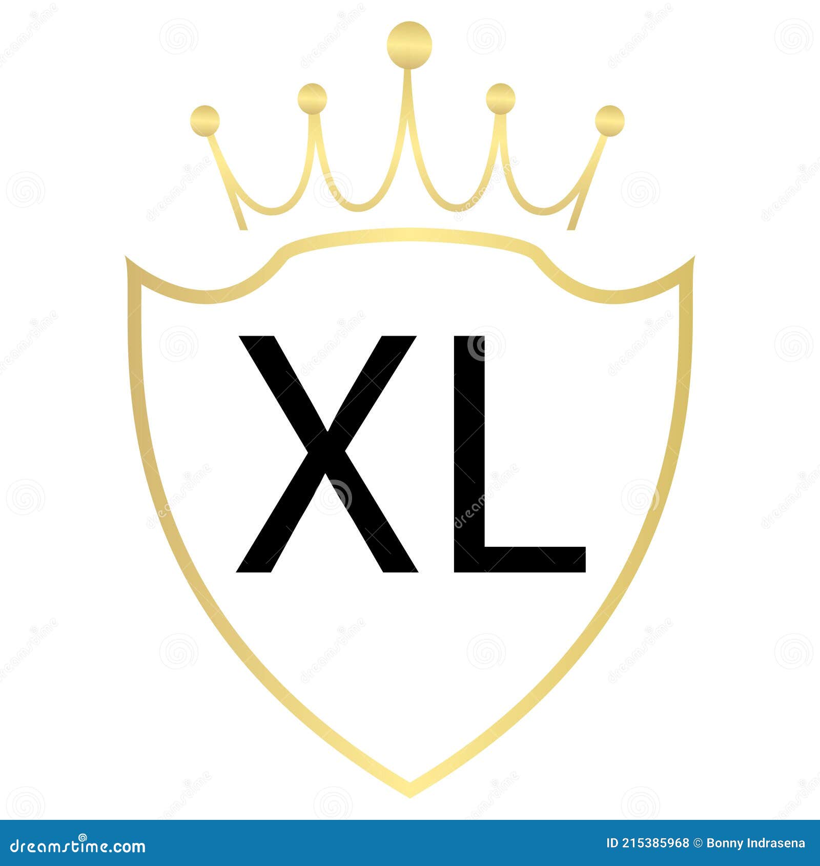 XL Letter Logo Design with Simple Style Stock Illustration ...