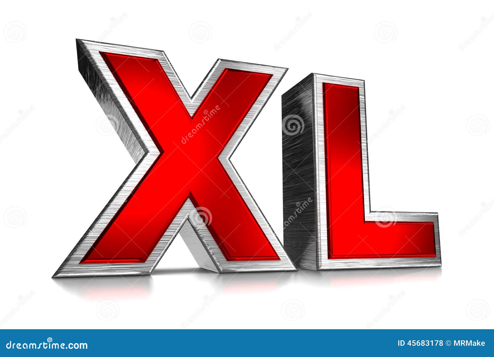 XL stock illustration. Illustration of character, metallic - 45683178