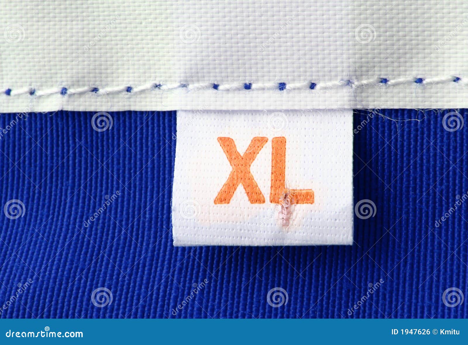XL size clothing label stock photo. Image of close, laundry - 1947626