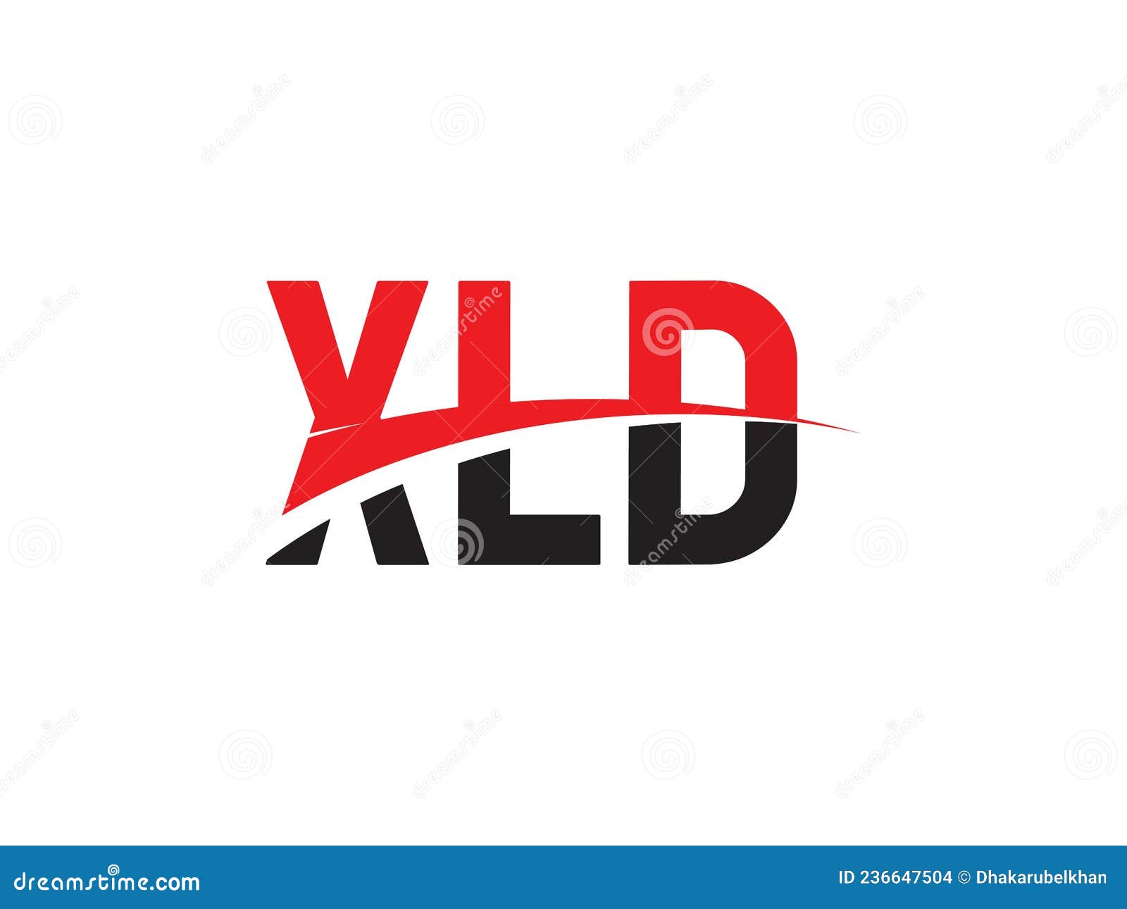 XLD Letter Initial Logo Design Vector Illustration Stock Vector ...