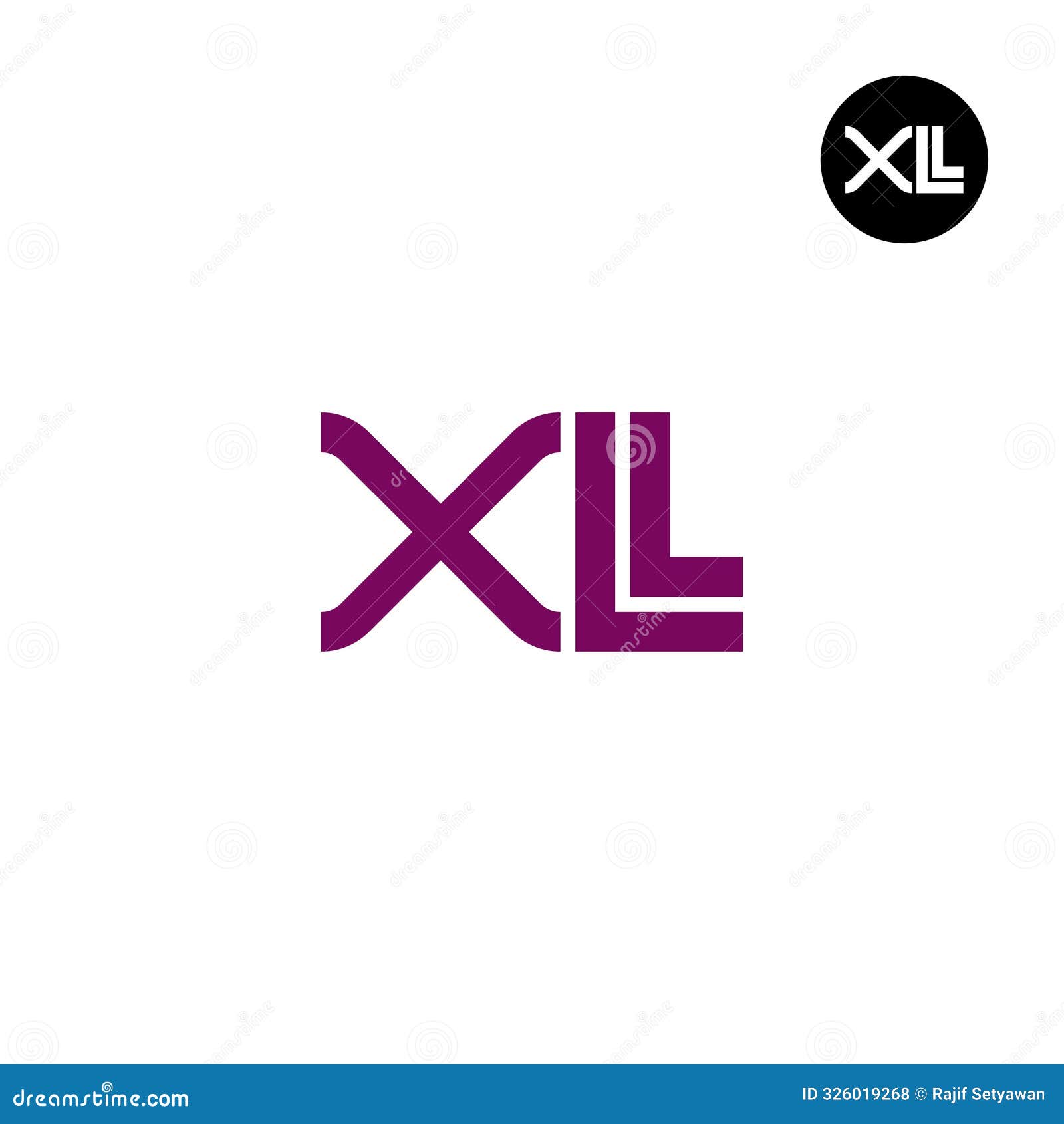 XLL Logo Letter Monogram Design Stock Vector - Illustration of ...