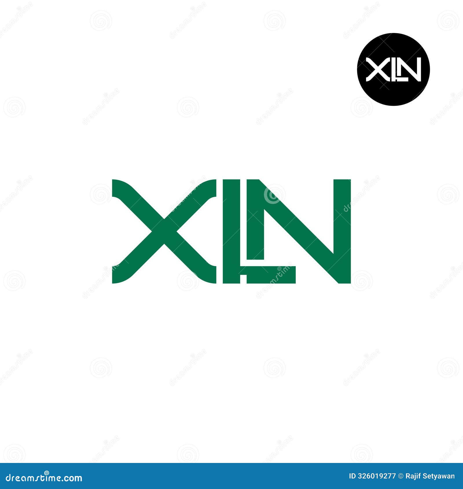 XLN Logo Letter Monogram Design Stock Vector - Illustration of ...