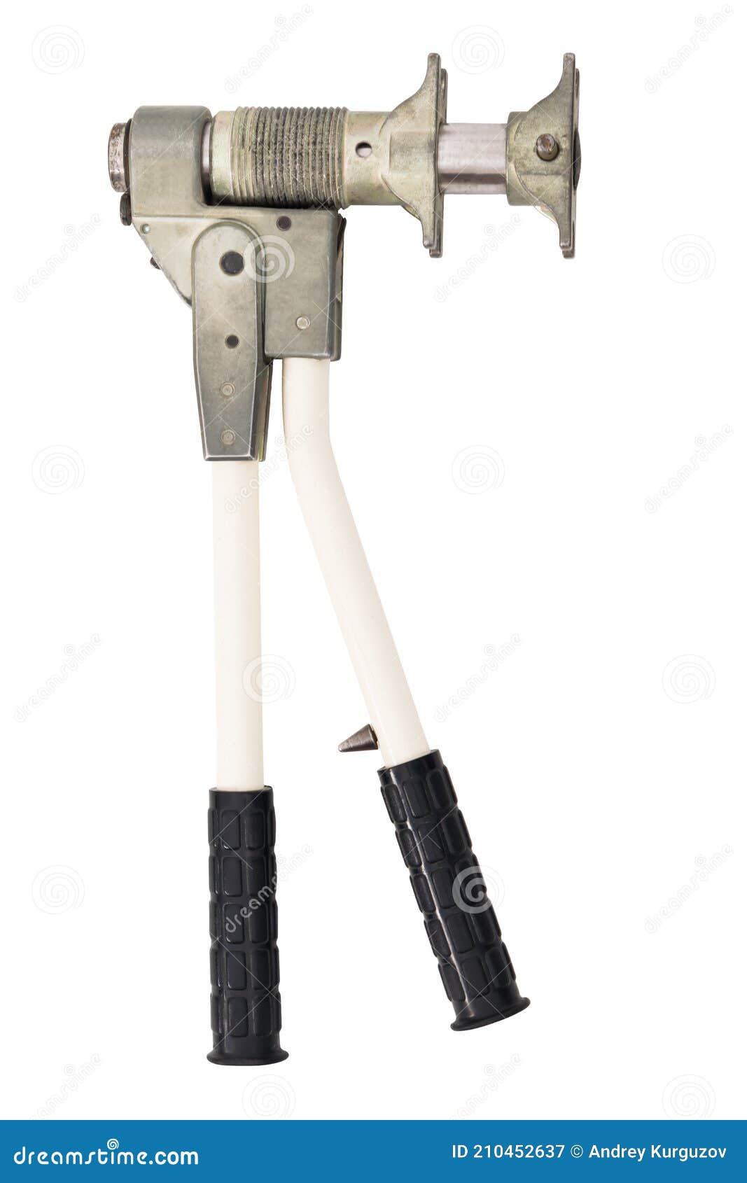 XLPE Pipe Installation Tool Isolated on White Background Stock Image ...