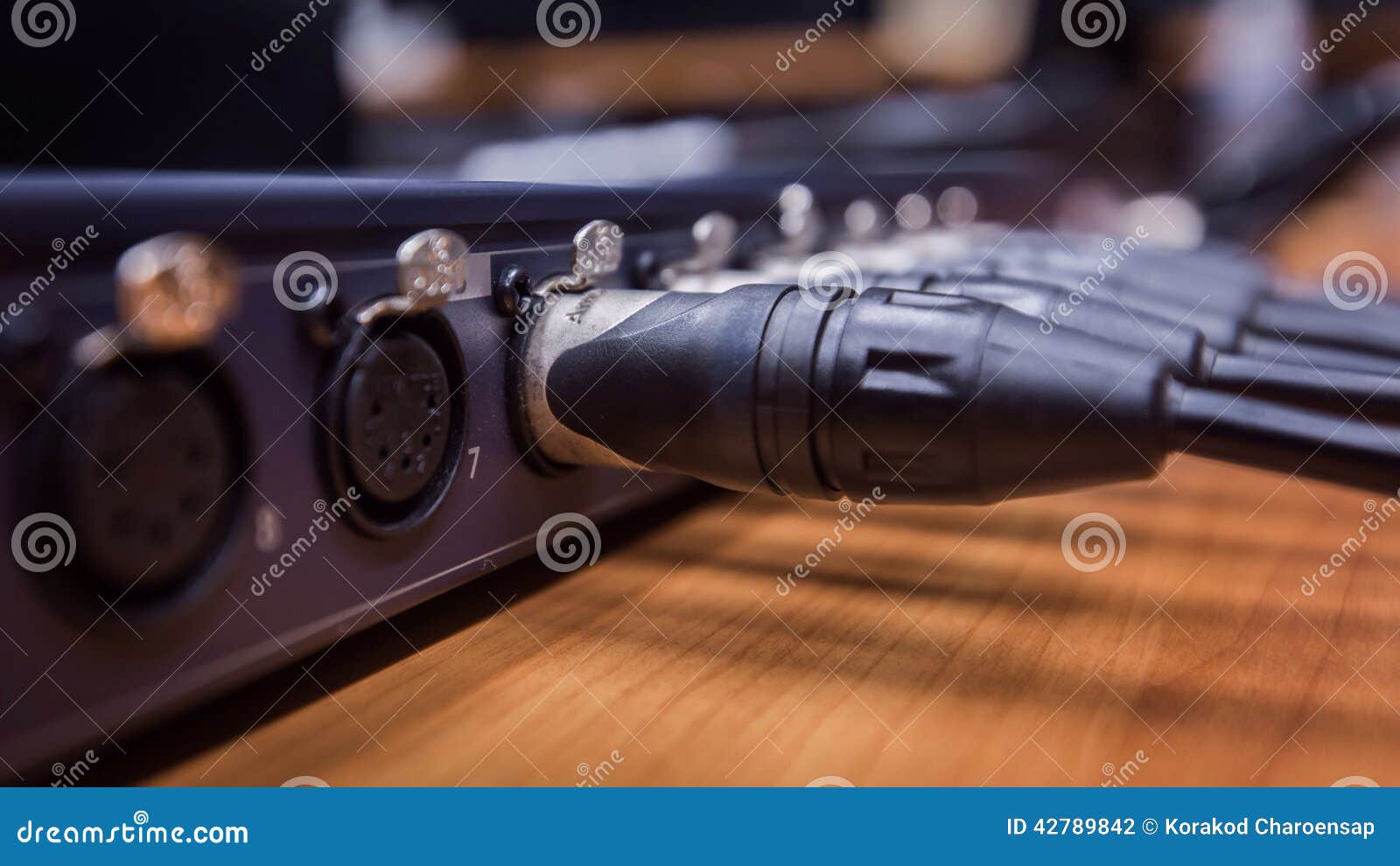 XLR cable connect stock photo. Image of connect, broadcasting - 42789842