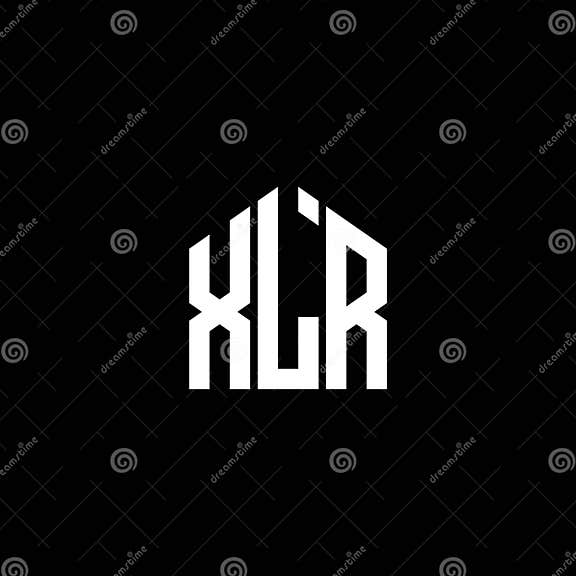 XLR Letter Logo Design on BLACK Background. XLR Creative Initials ...
