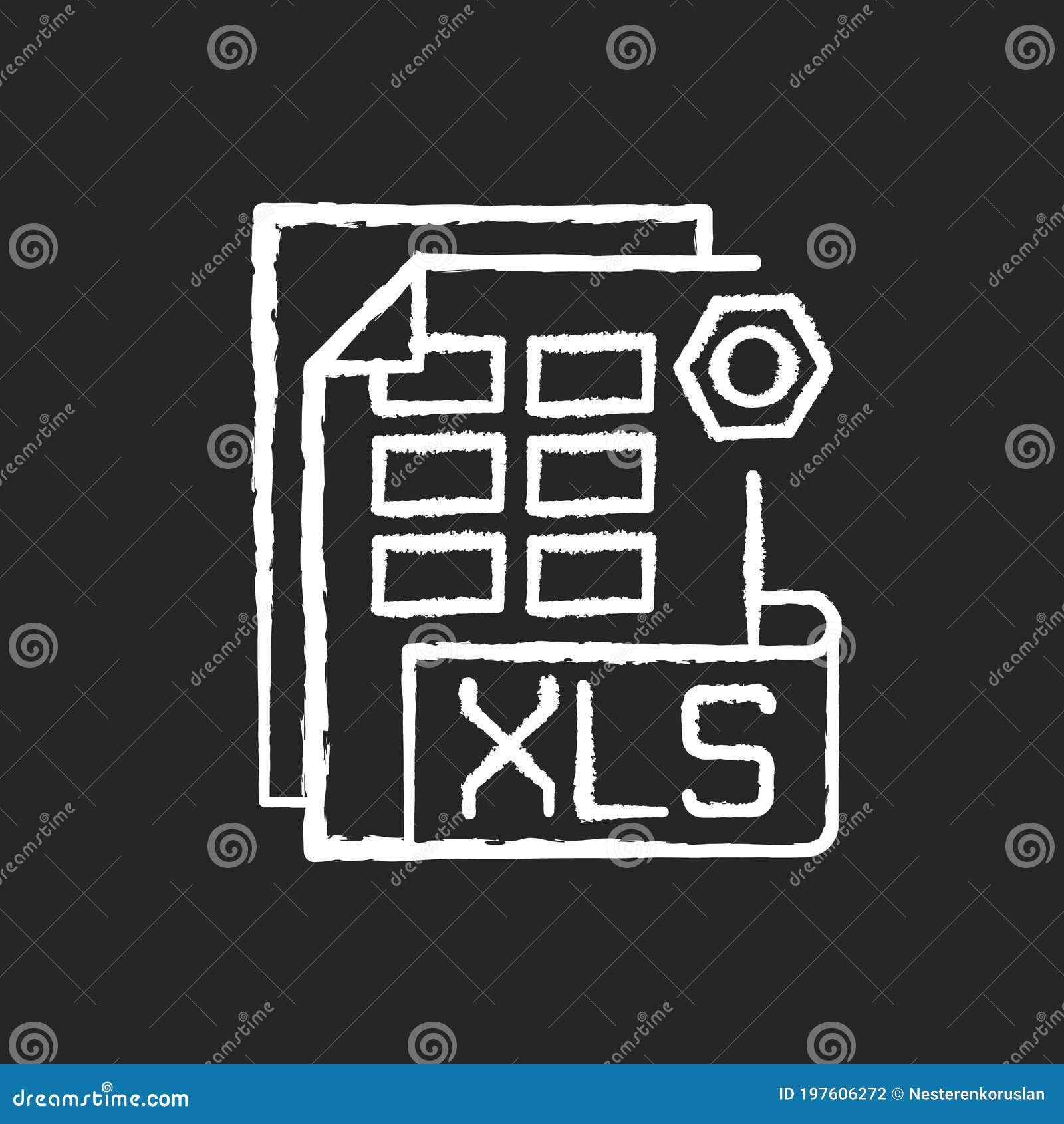 Black Xlsx Isolated Vector Icon. Simple Element Illustration From Big ...