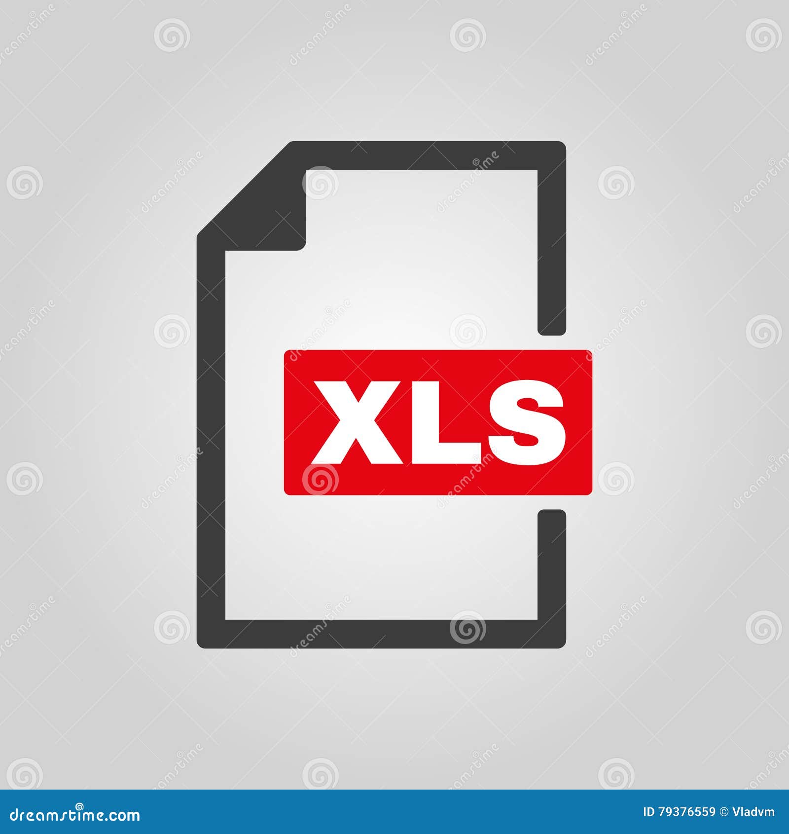 The XLS Icon. File Format Symbol Stock Vector - Illustration of ...