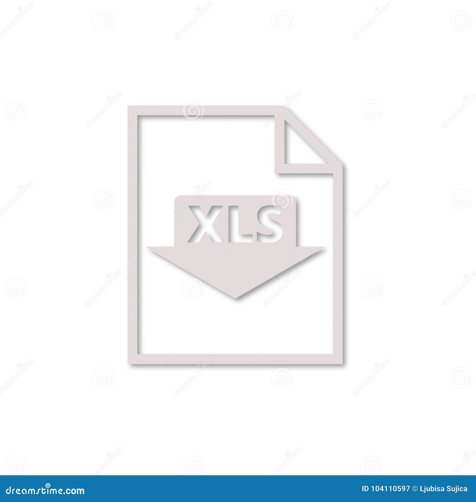 The XLS Icon, File Format Symbol Stock Vector - Illustration of object ... The XLS Icon, File Format Symbol Stock Vector - Illustration of object ...