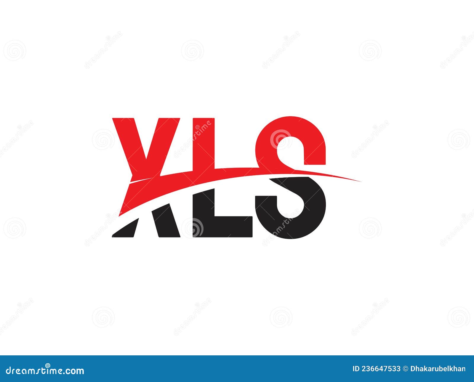 XLS Letter Initial Logo Design Vector Illustration Stock Vector ...