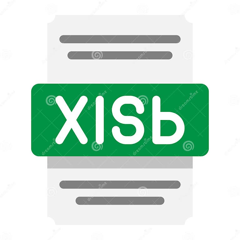 Xlsb Spreadsheet Document Flat Icons, Suitable for Website, Ui and ...