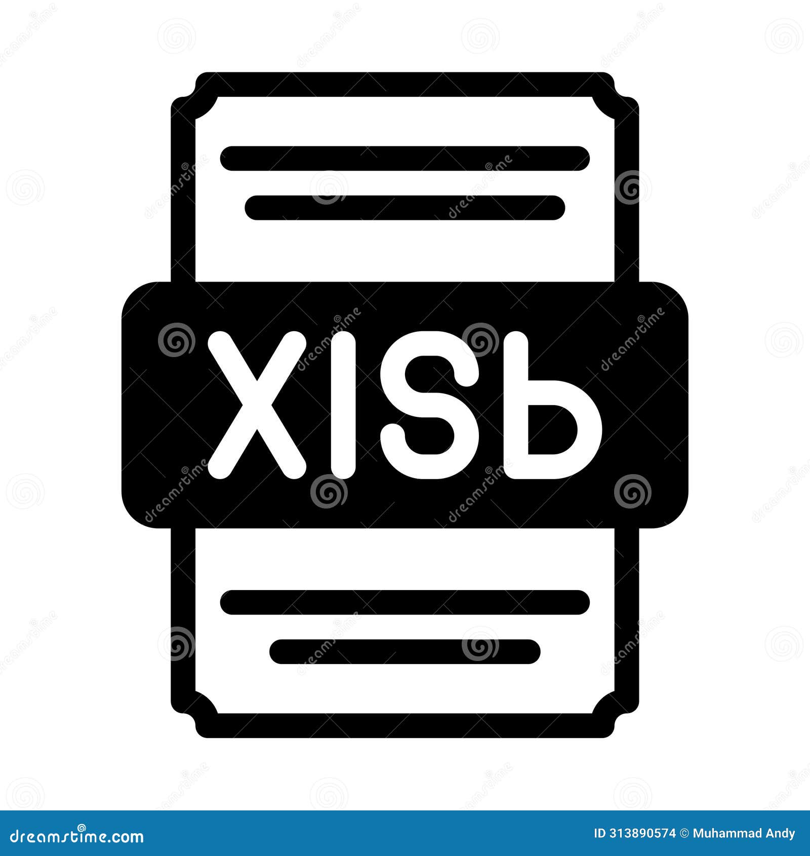 Xlsb Spreadsheet File Icon with Black Fill Design. Vector Illustration ... Xlsb Spreadsheet File Icon with Black Fill Design. Vector Illustration ...