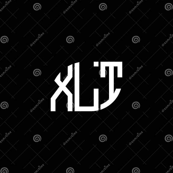 XLT Letter Logo Design on Black Background. XLT Creative Initials ...