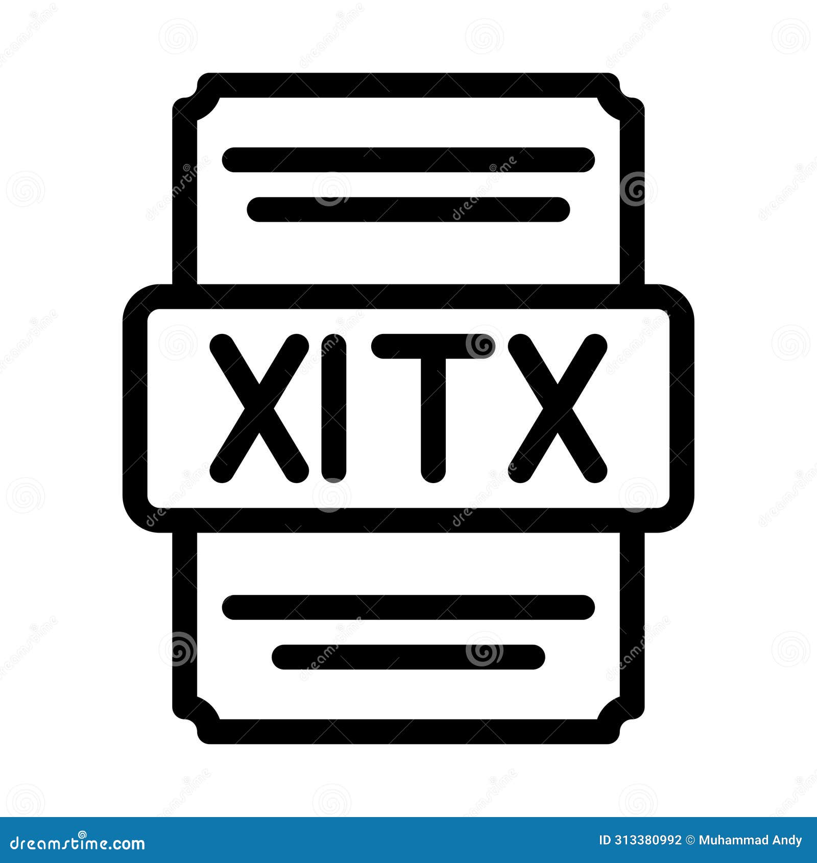 Xltx Icons File Type. Spreadsheet Files Document Icon with Outline ...