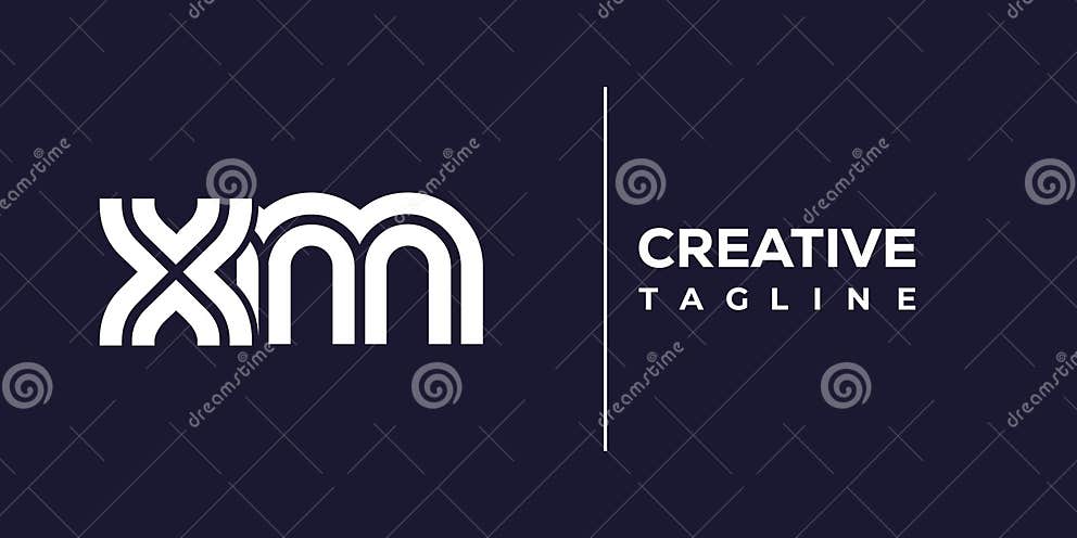 XM abstract logo stock vector. Illustration of element - 356197498