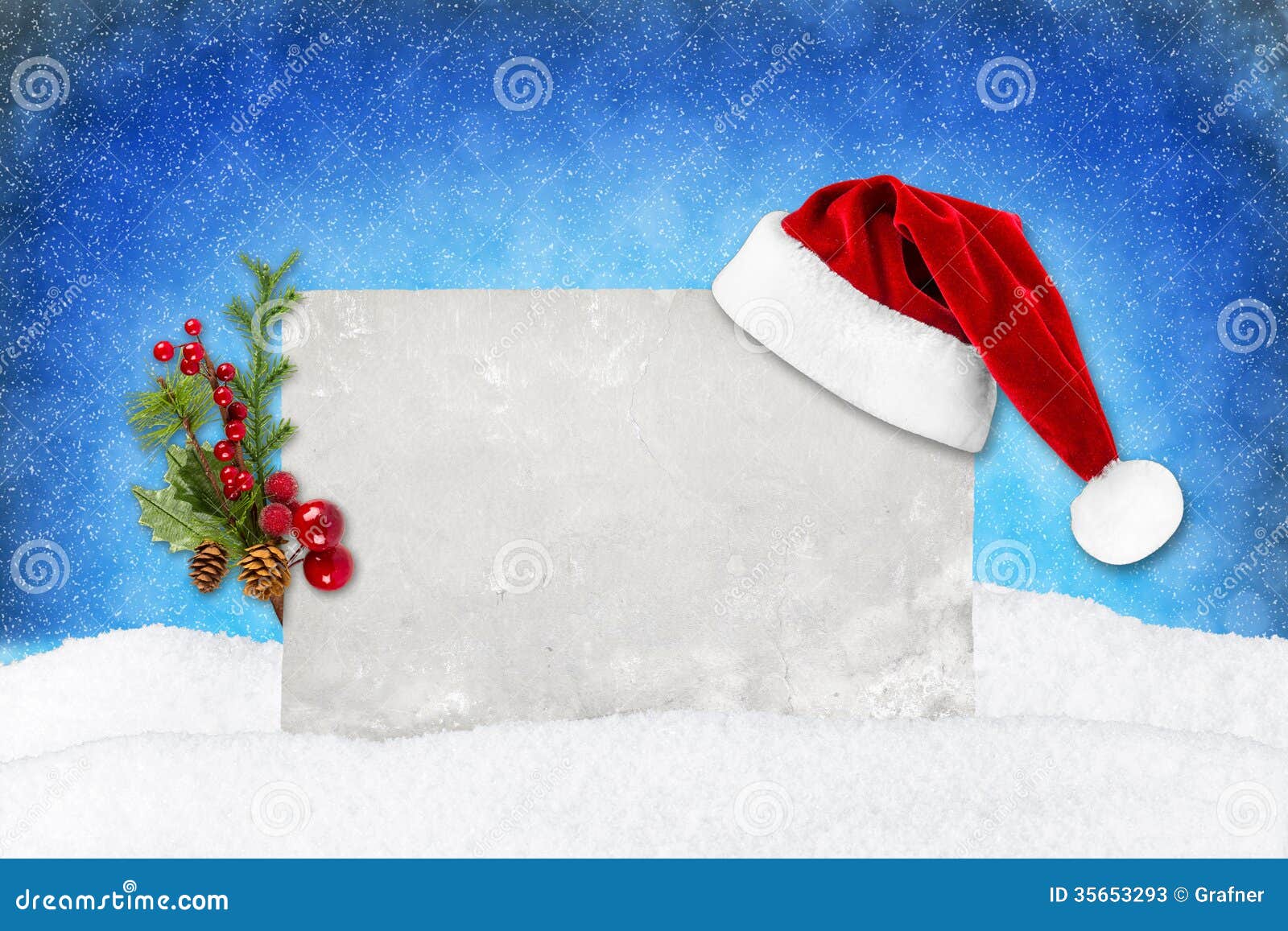 XMAS Card blue snow stock image. Image of greeting, advertising - 35653293
