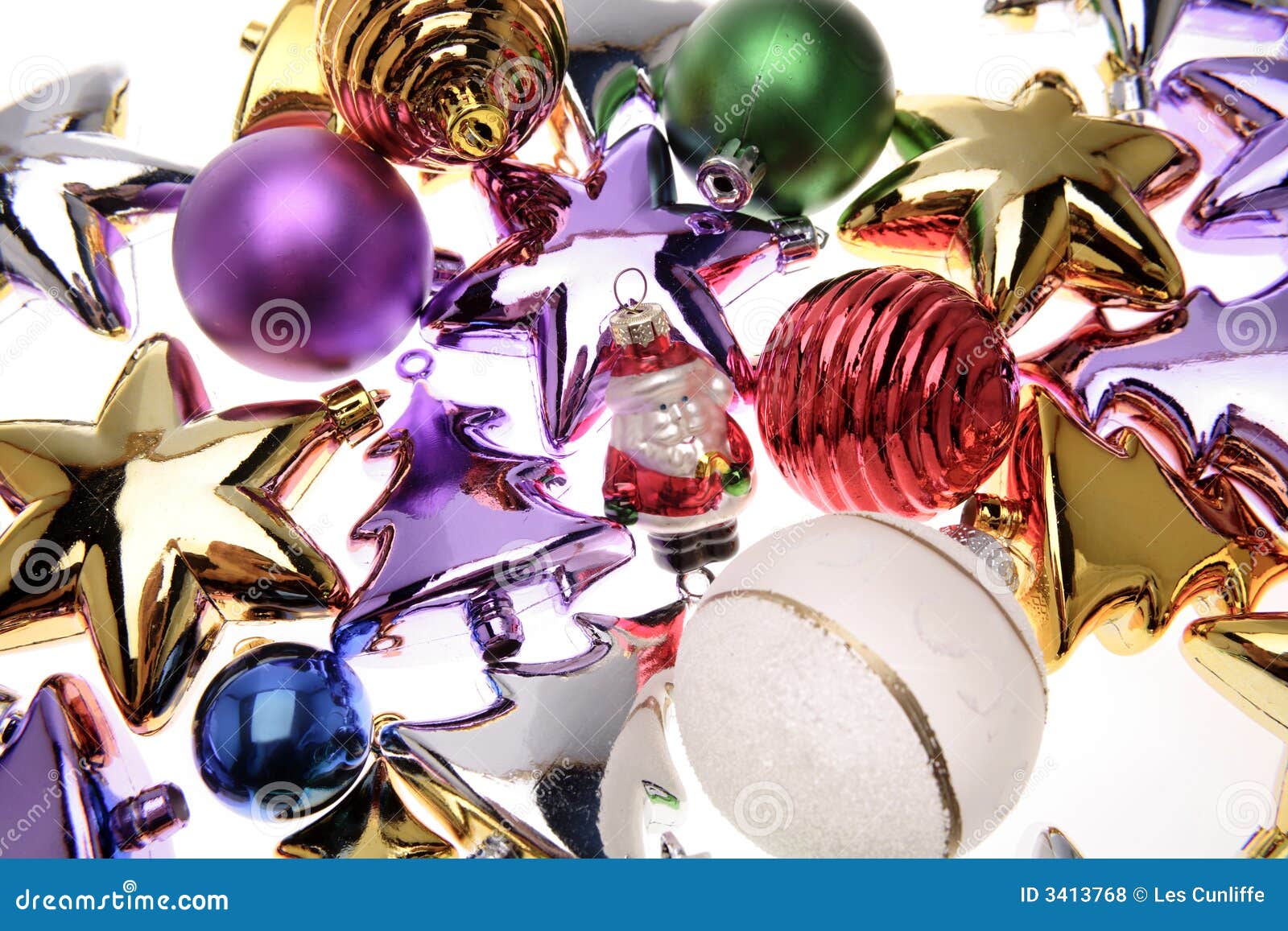 Xmas decorations stock photo. Image of holidays, balls - 3413768