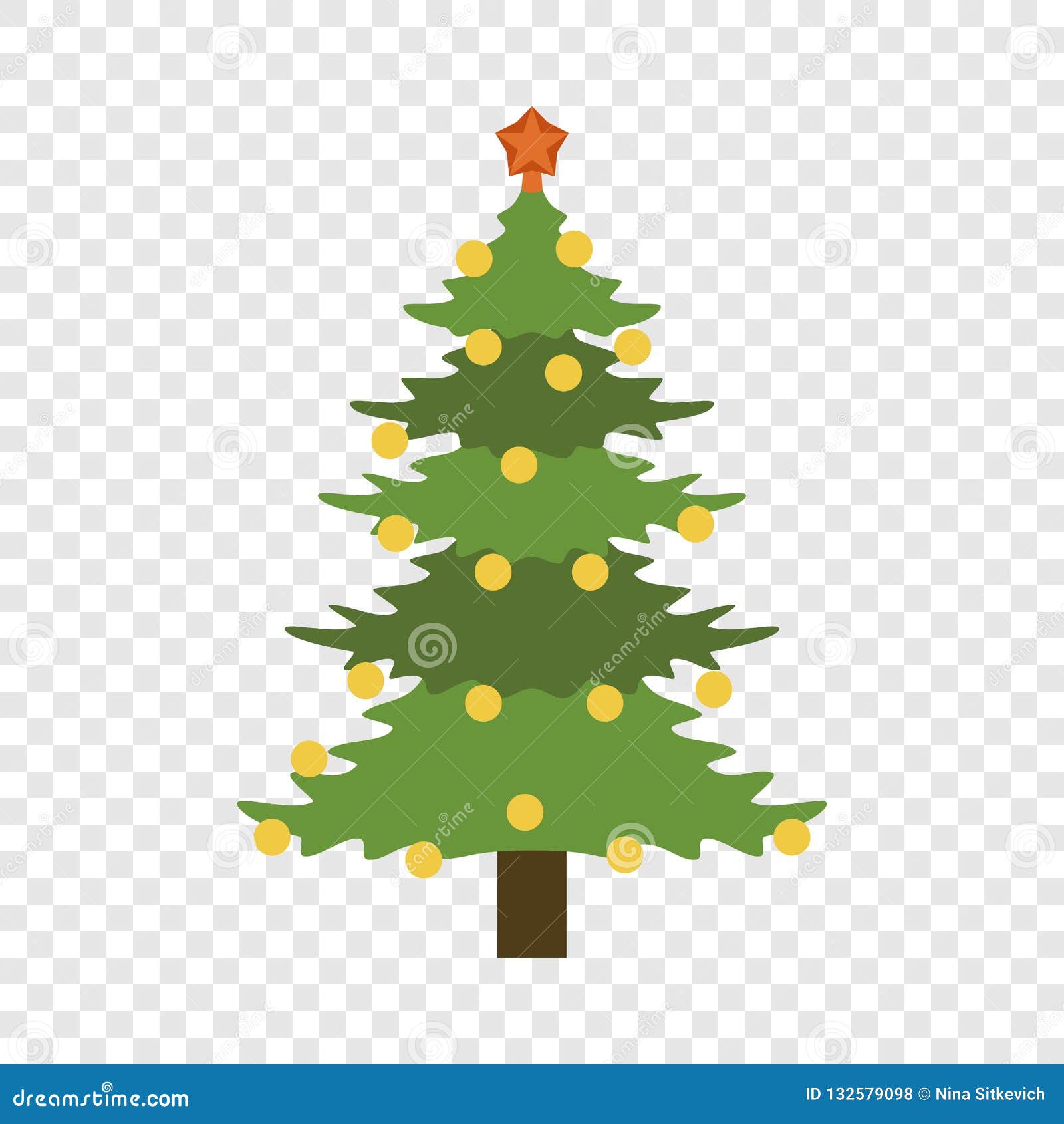 Xmas Fir Tree Icon, Flat Style Stock Vector - Illustration of ... Xmas Fir Tree Icon, Flat Style Stock Vector - Illustration of ...