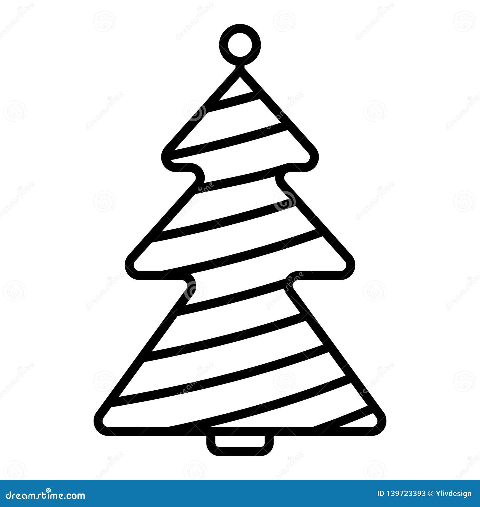 Xmas Fir Tree Icon, Outline Style Stock Vector - Illustration of ... Xmas Fir Tree Icon, Outline Style Stock Vector - Illustration of ...