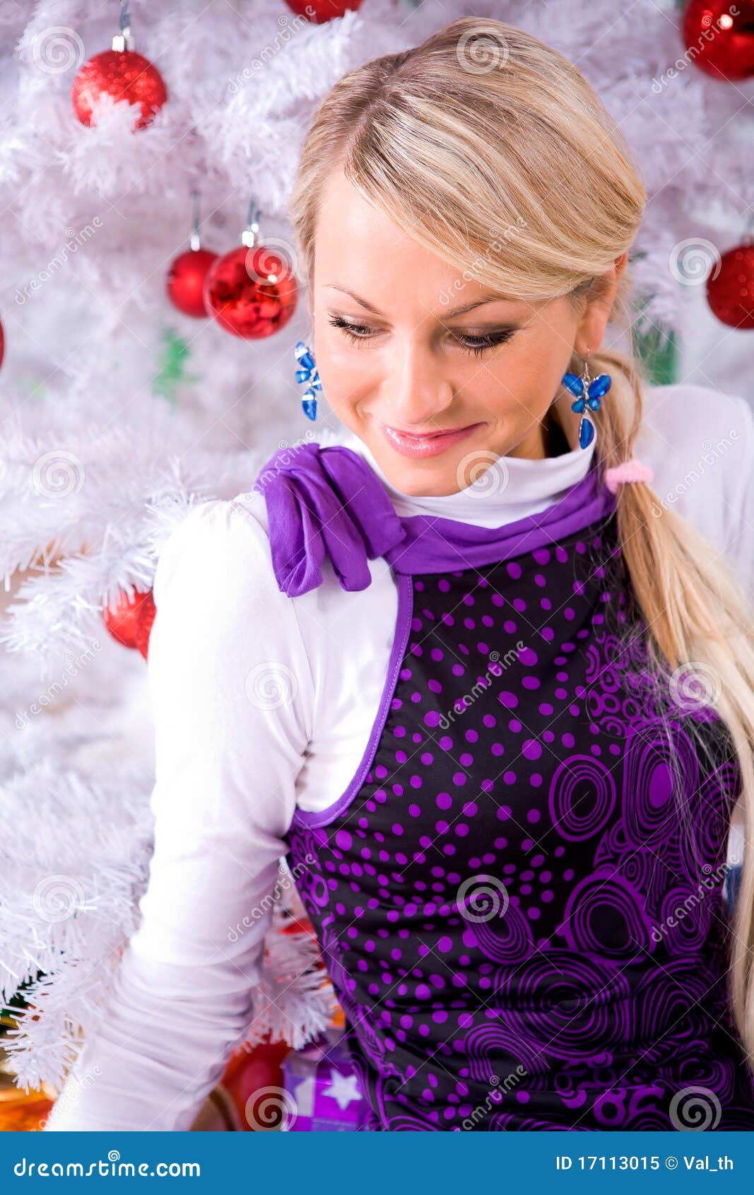 Xmas portrait stock image. Image of costume, tree, smile - 17113015