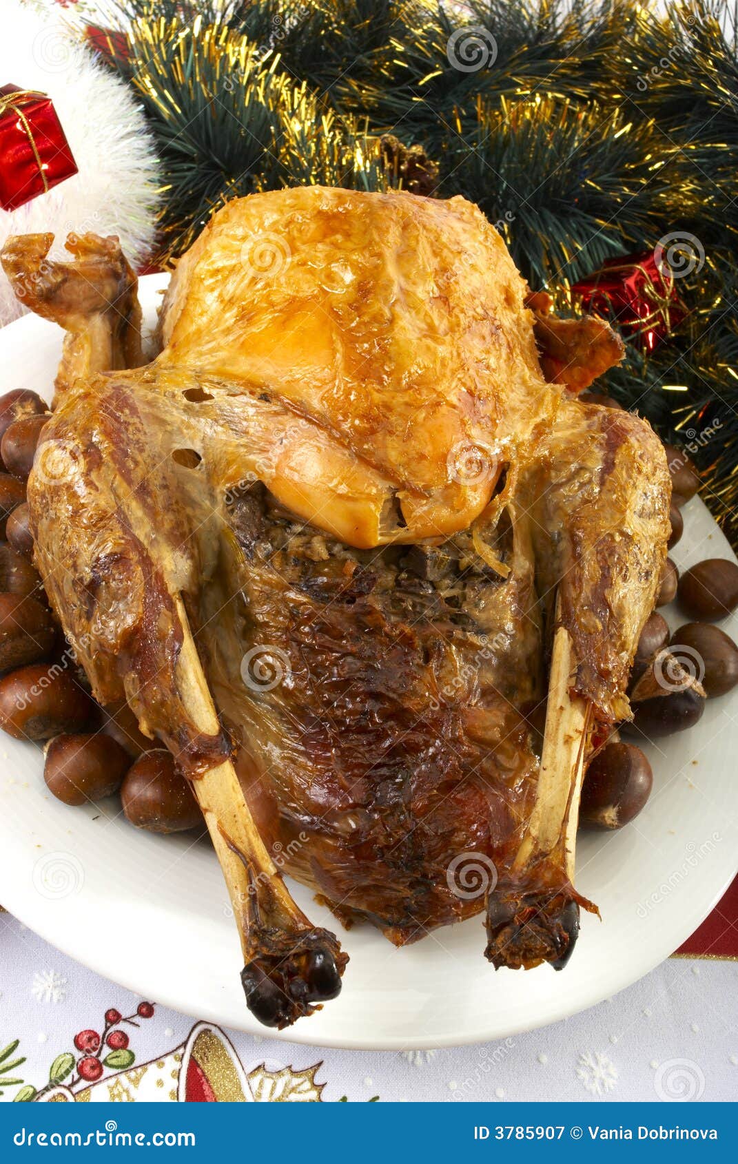 Xmas turkey stock image. Image of white, thanksgiving - 3785907