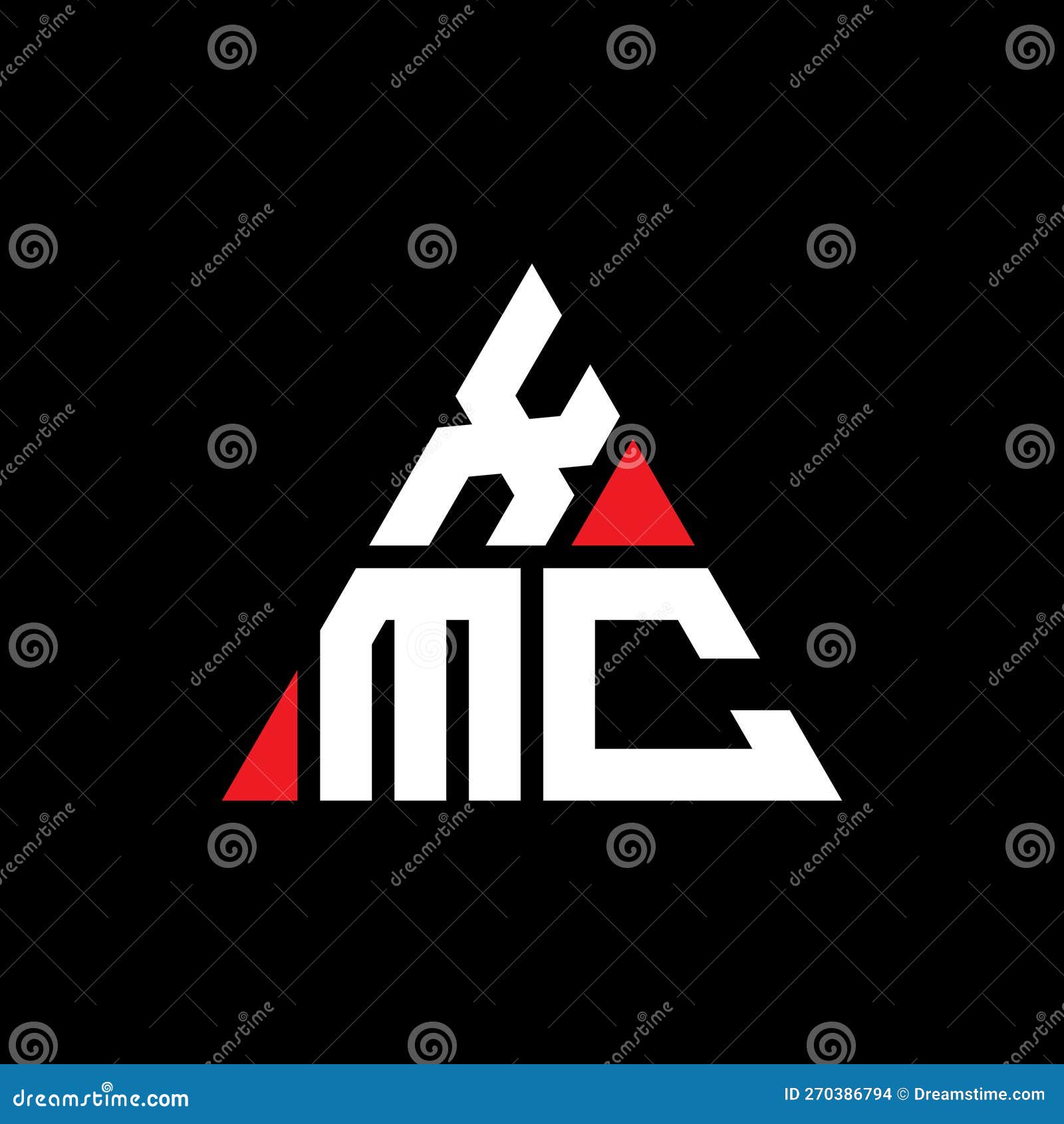 XMC Triangle Letter Logo Design with Triangle Shape. XMC Triangle Logo ...