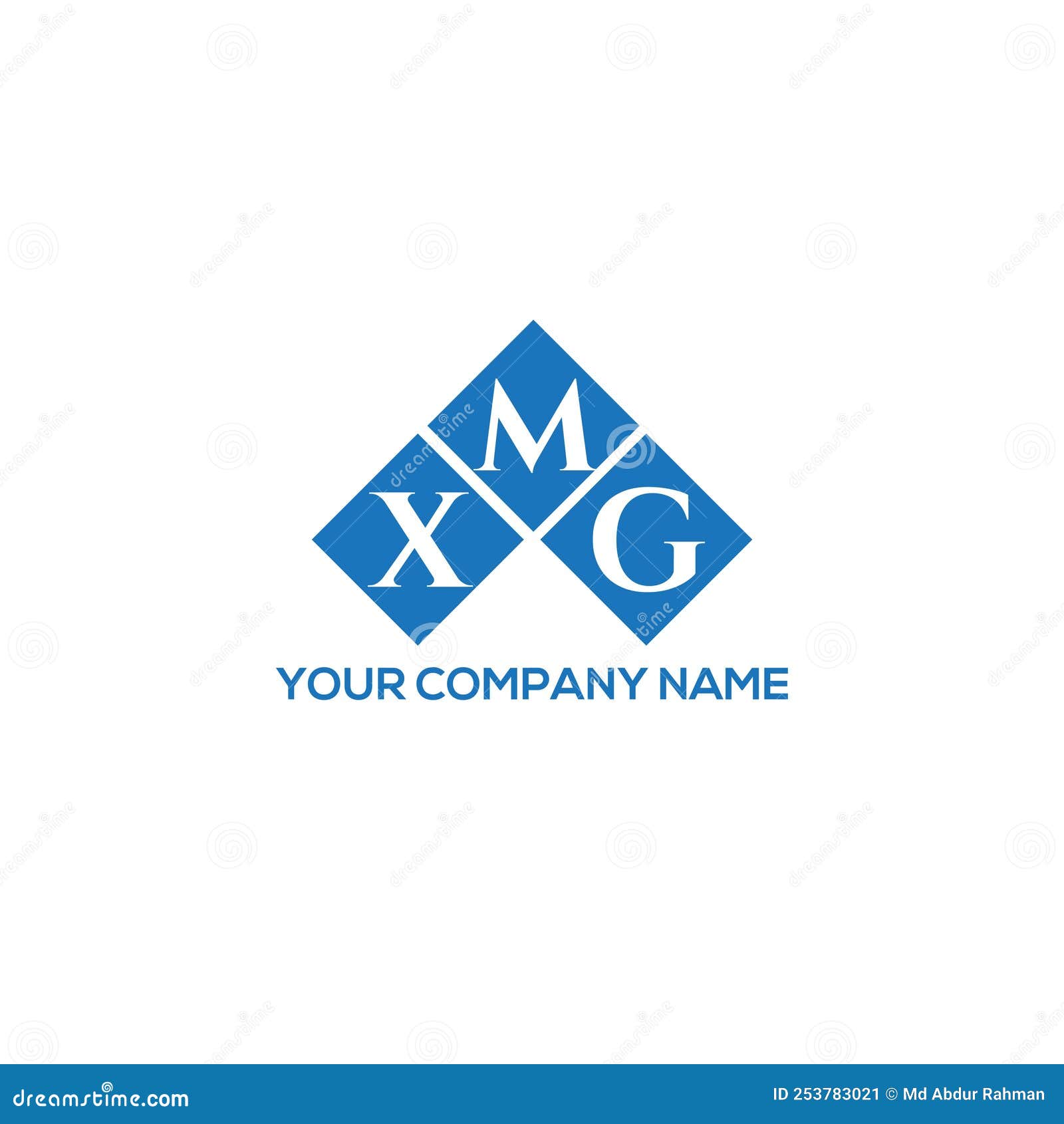 XMG Letter Logo Design on WHITE Background. XMG Creative Initials ...