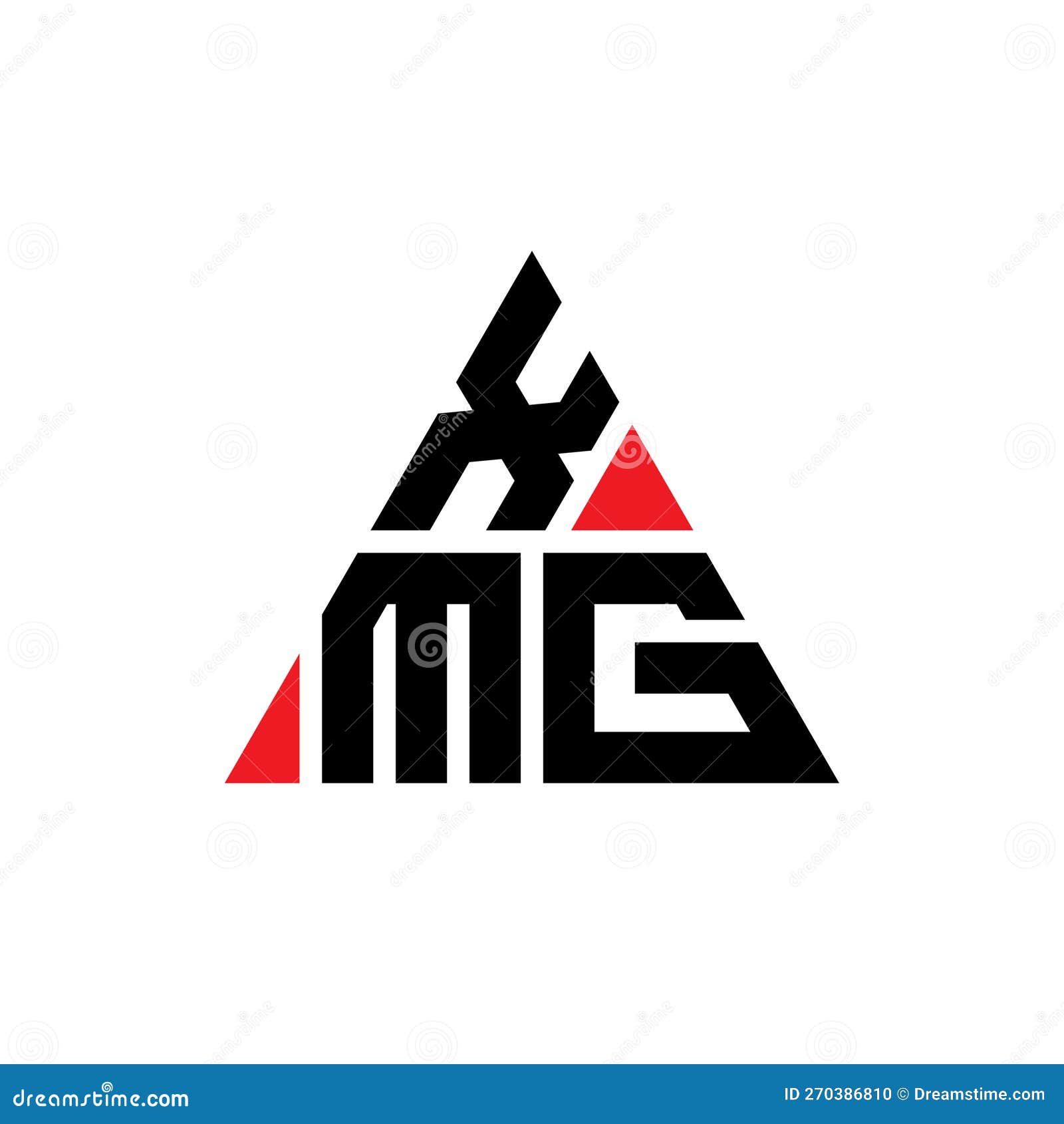 XMG Triangle Letter Logo Design with Triangle Shape. XMG Triangle Logo ...