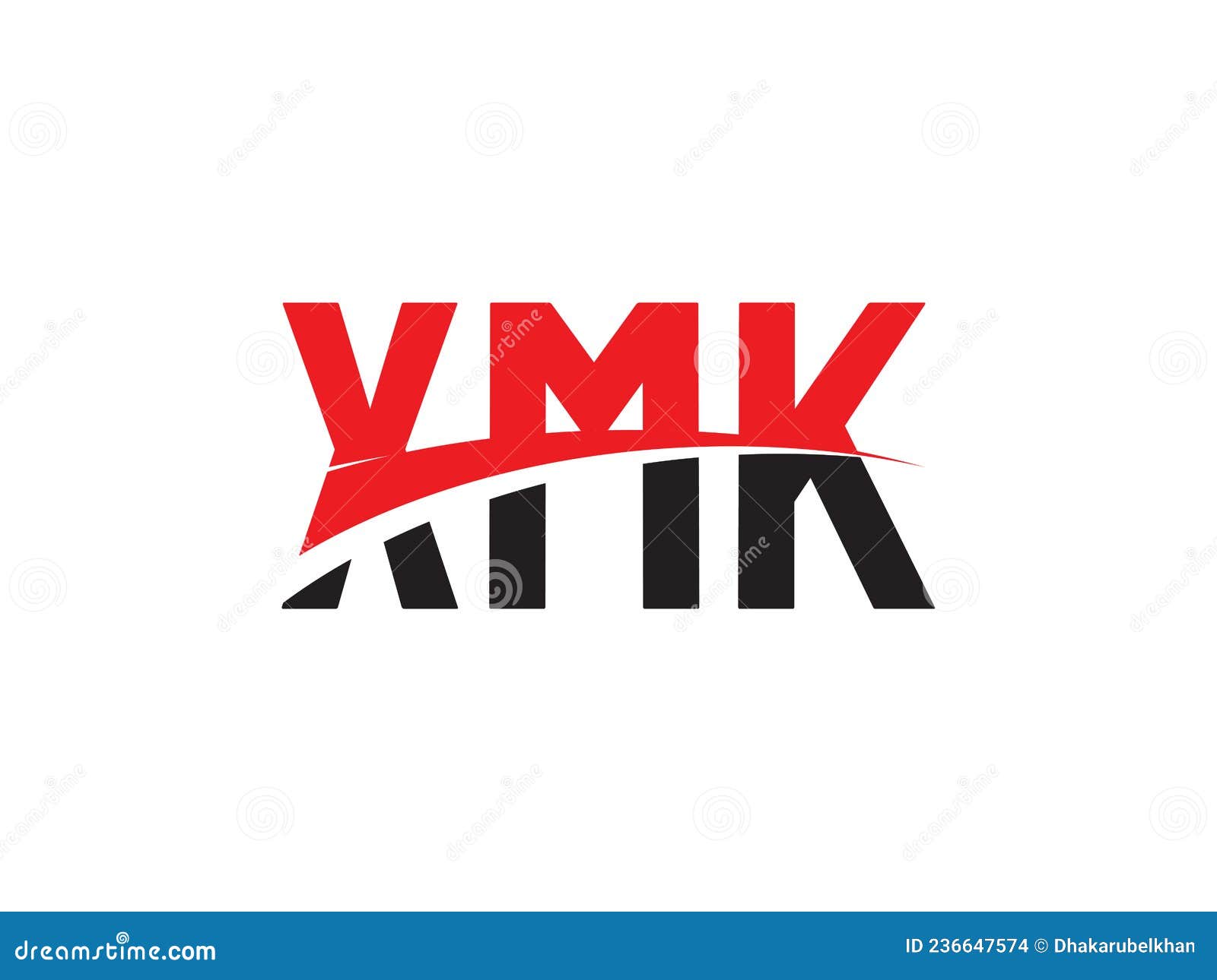 XMK Letter Initial Logo Design Vector Illustration Stock Vector ...
