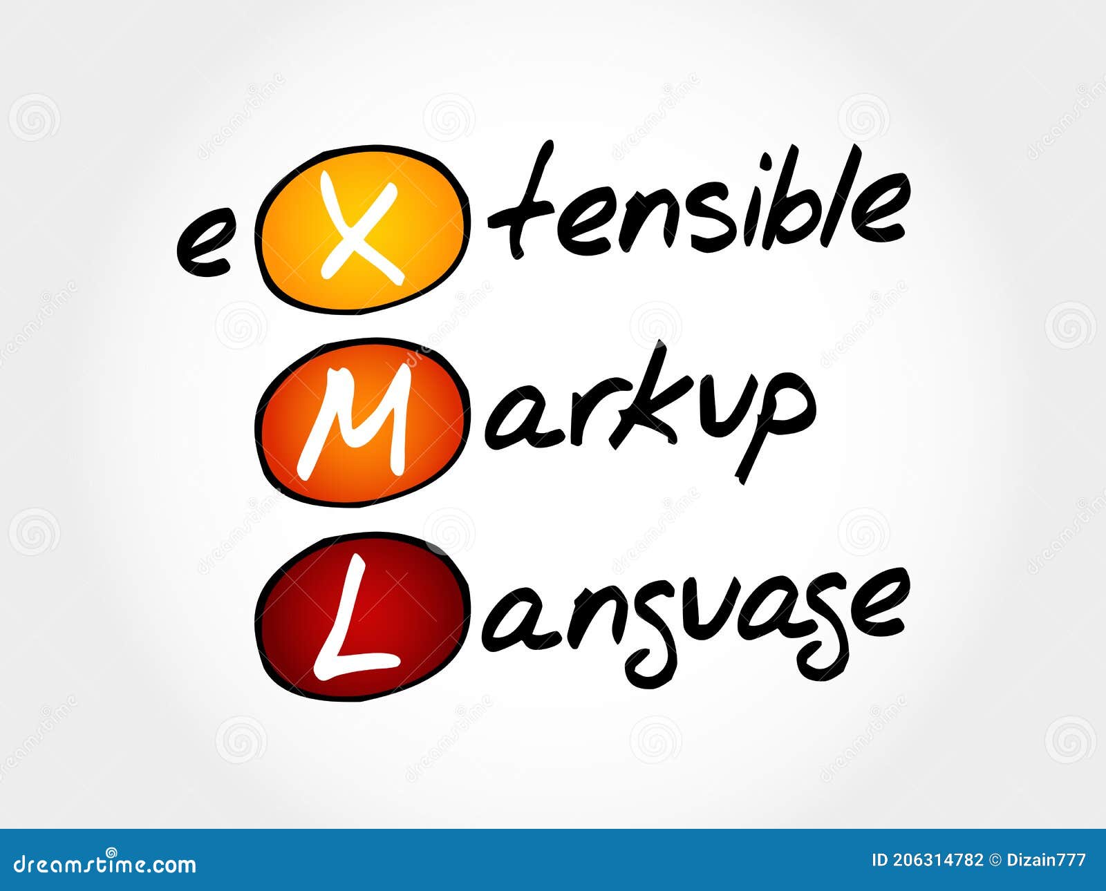 XML - EXtensible Markup Language Stock Illustration - Illustration of ... XML - EXtensible Markup Language Stock Illustration - Illustration of ...