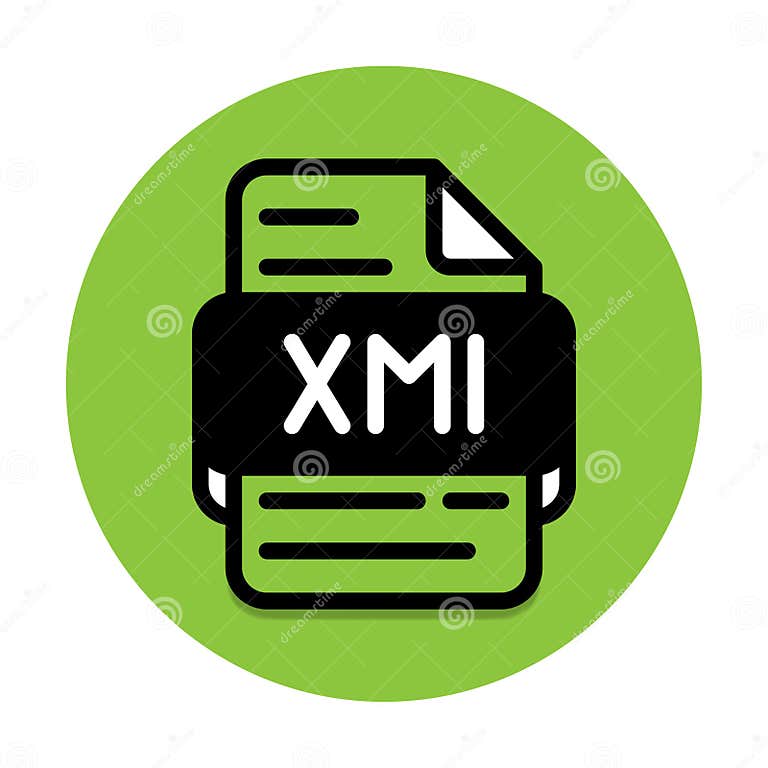 Xml File Type Icon. Document or Files Data Extension Format. with Black ...