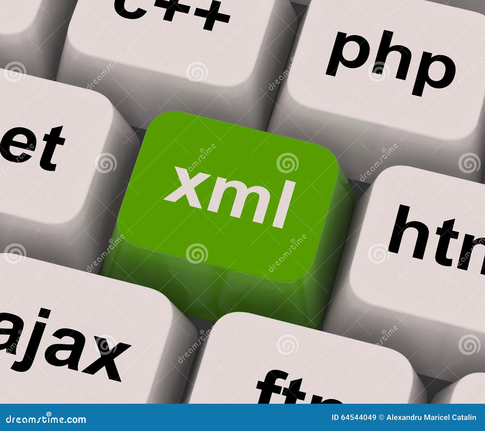 Xml Programming Key Shows Extensible Markup Language Editorial Stock Image Image Of Format 8367