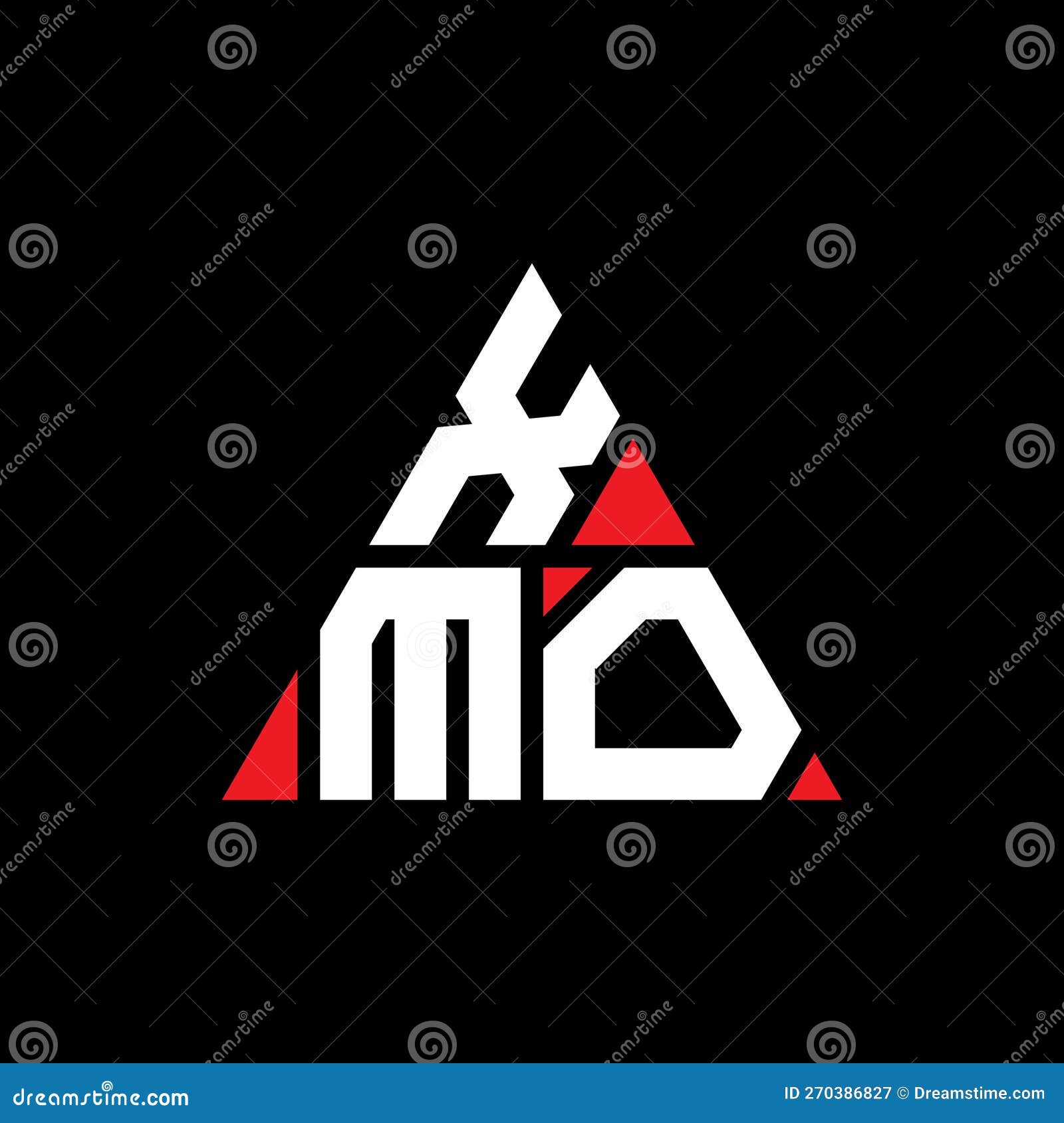 XMO Triangle Letter Logo Design with Triangle Shape. XMO Triangle Logo ...