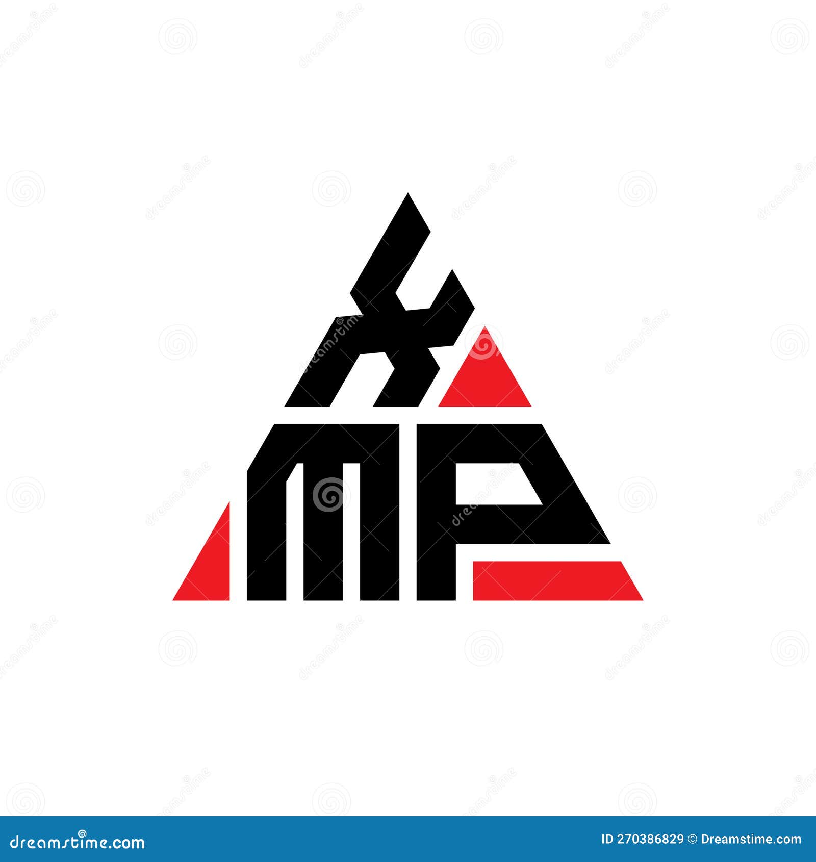 XMP Triangle Letter Logo Design with Triangle Shape. XMP Triangle Logo ...