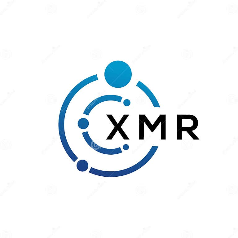XMR Letter Technology Logo Design on White Background. XMR Creative ...