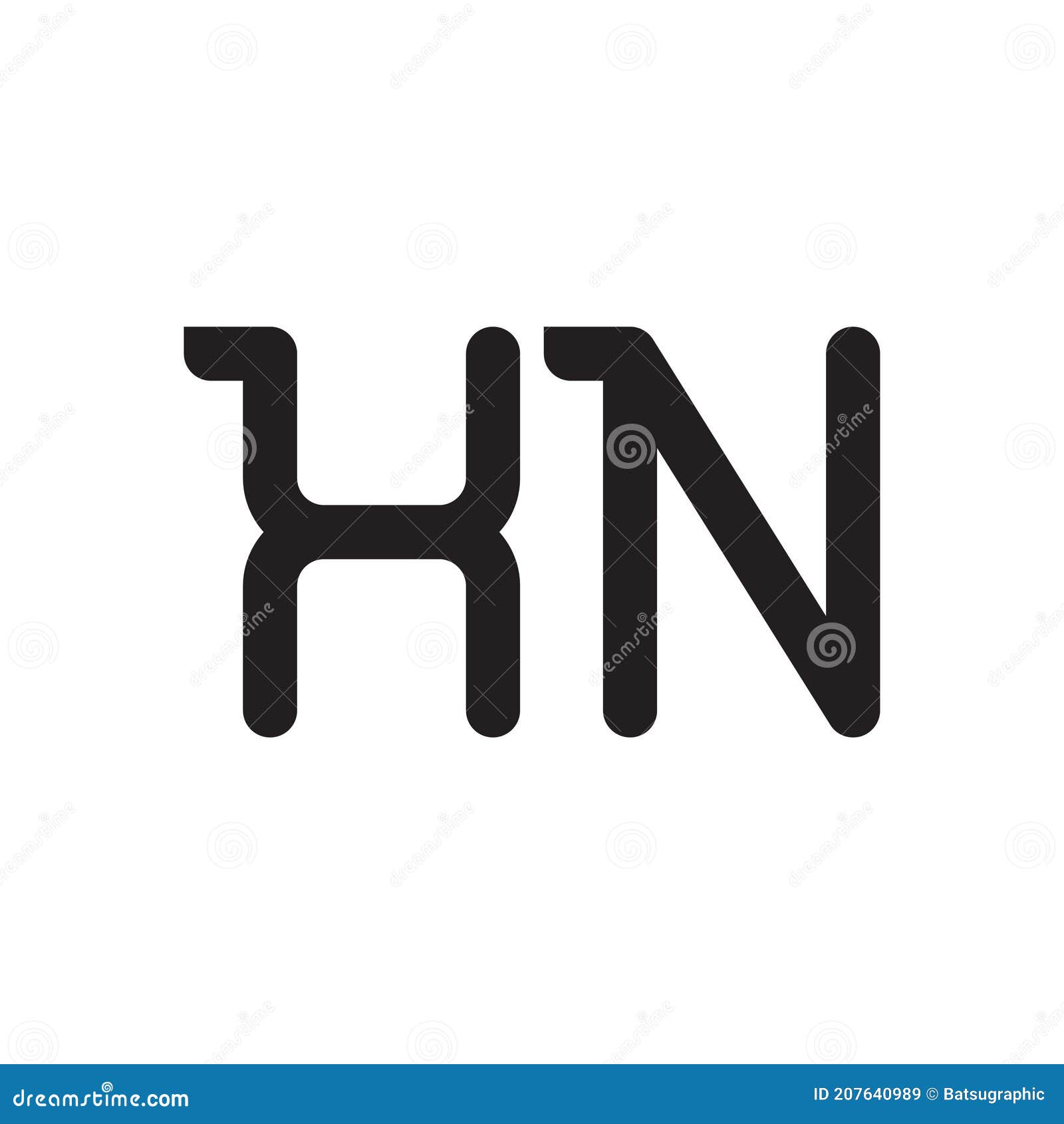 Xn Initial Letter Vector Logo Icon Stock Vector - Illustration of ...