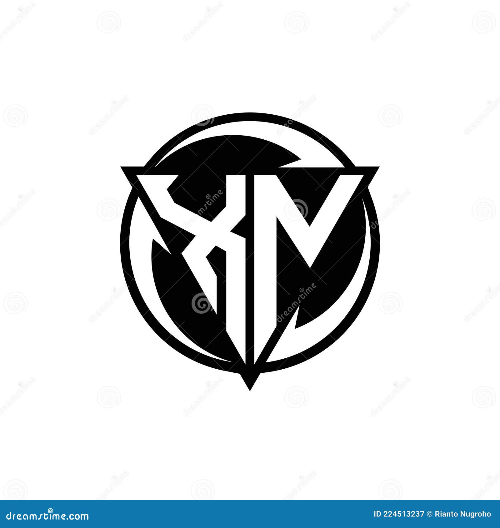 XN Logo Monogram Design Template Stock Vector - Illustration of black ...