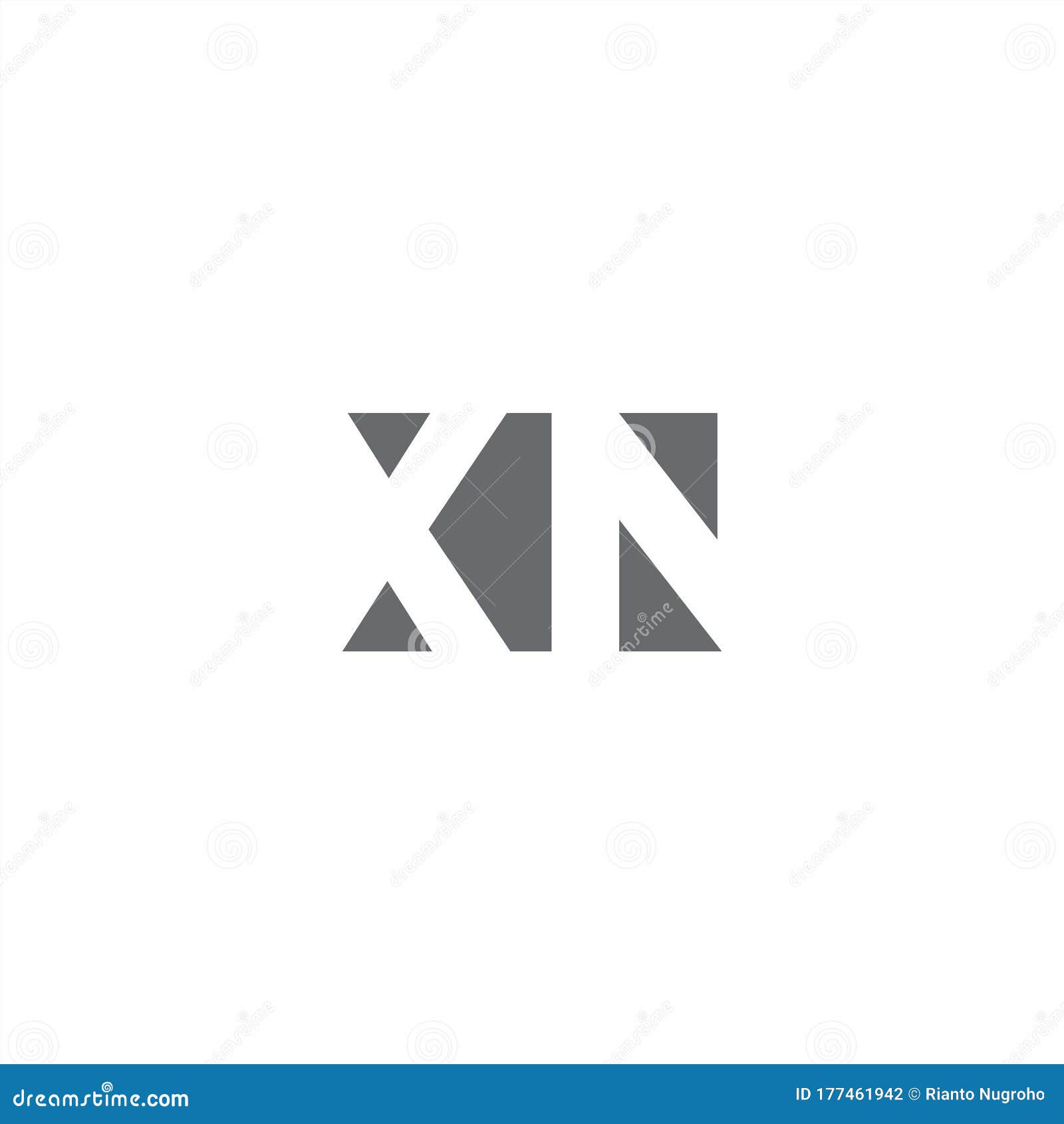 XN Logo Monogram with Negative Space Style Design Template Stock Vector ...