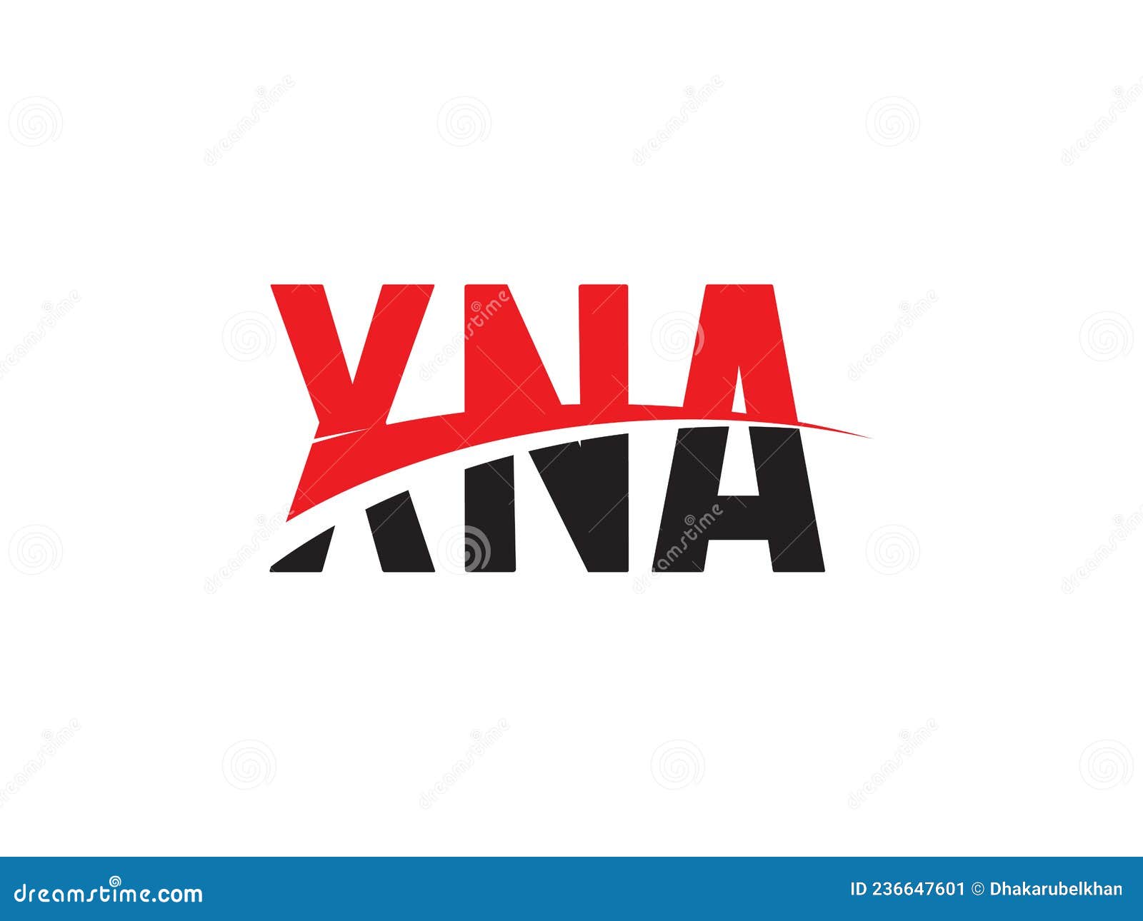 XNA Letter Initial Logo Design Vector Illustration Stock Vector ...