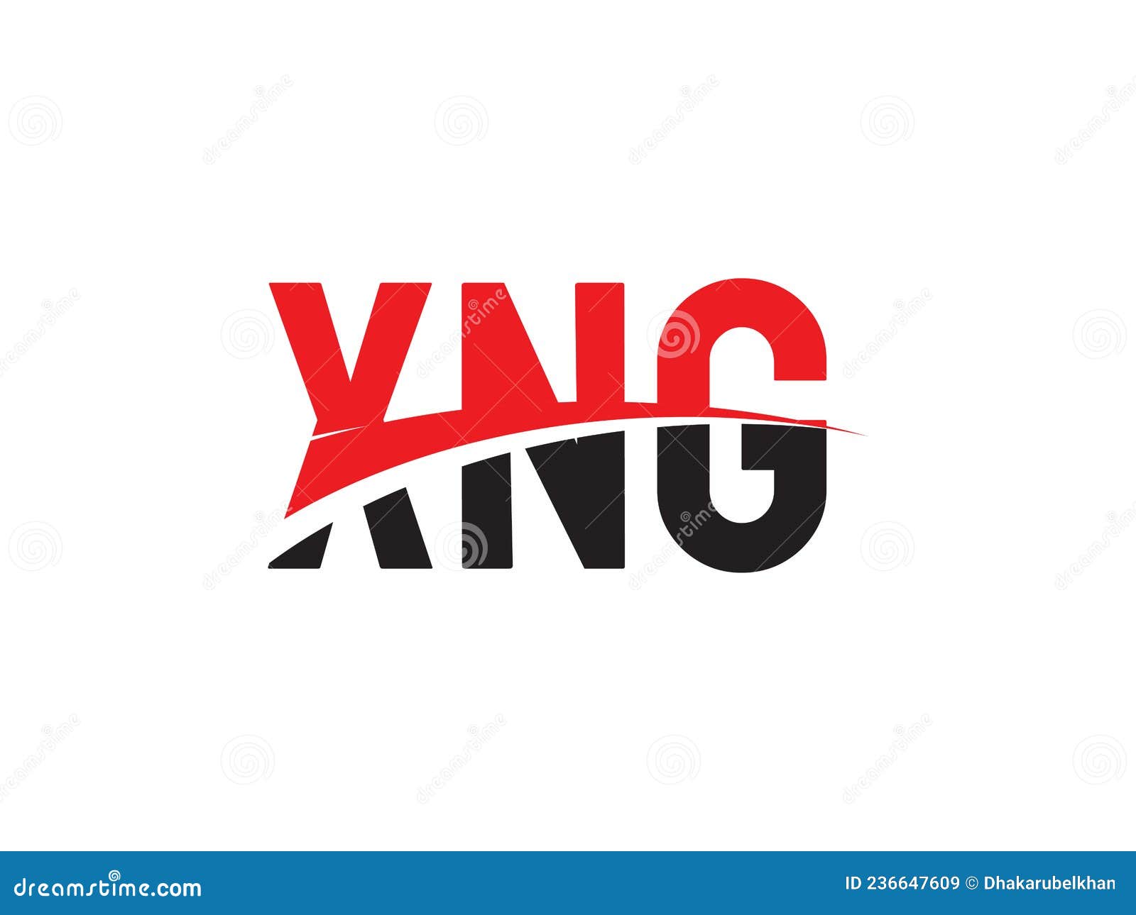 XNG Letter Initial Logo Design Vector Illustration Stock Vector ...