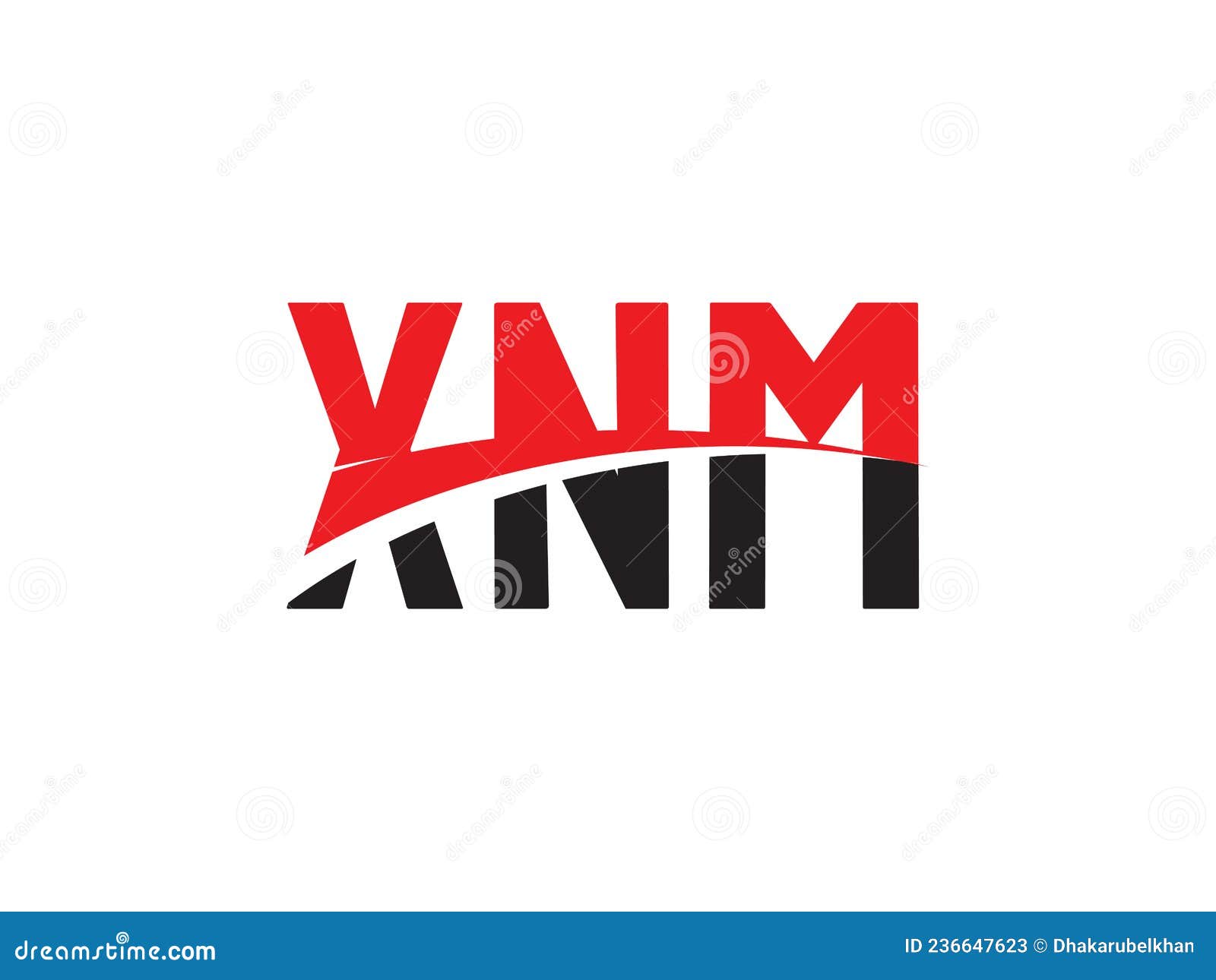 XNM Letter Initial Logo Design Vector Illustration Stock Vector ...