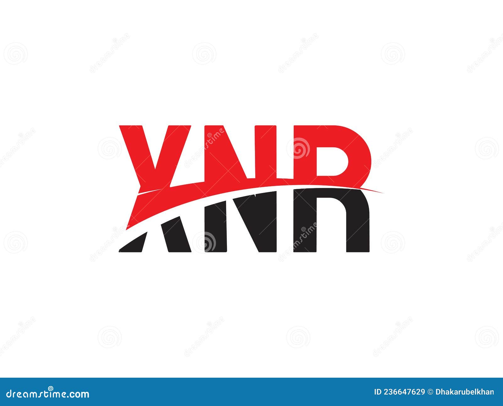 XNR Letter Initial Logo Design Vector Illustration Stock Vector ...