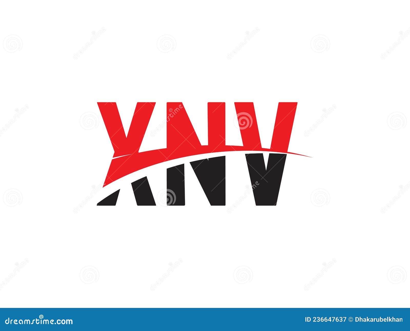 XNV Letter Initial Logo Design Vector Illustration Stock Vector ...