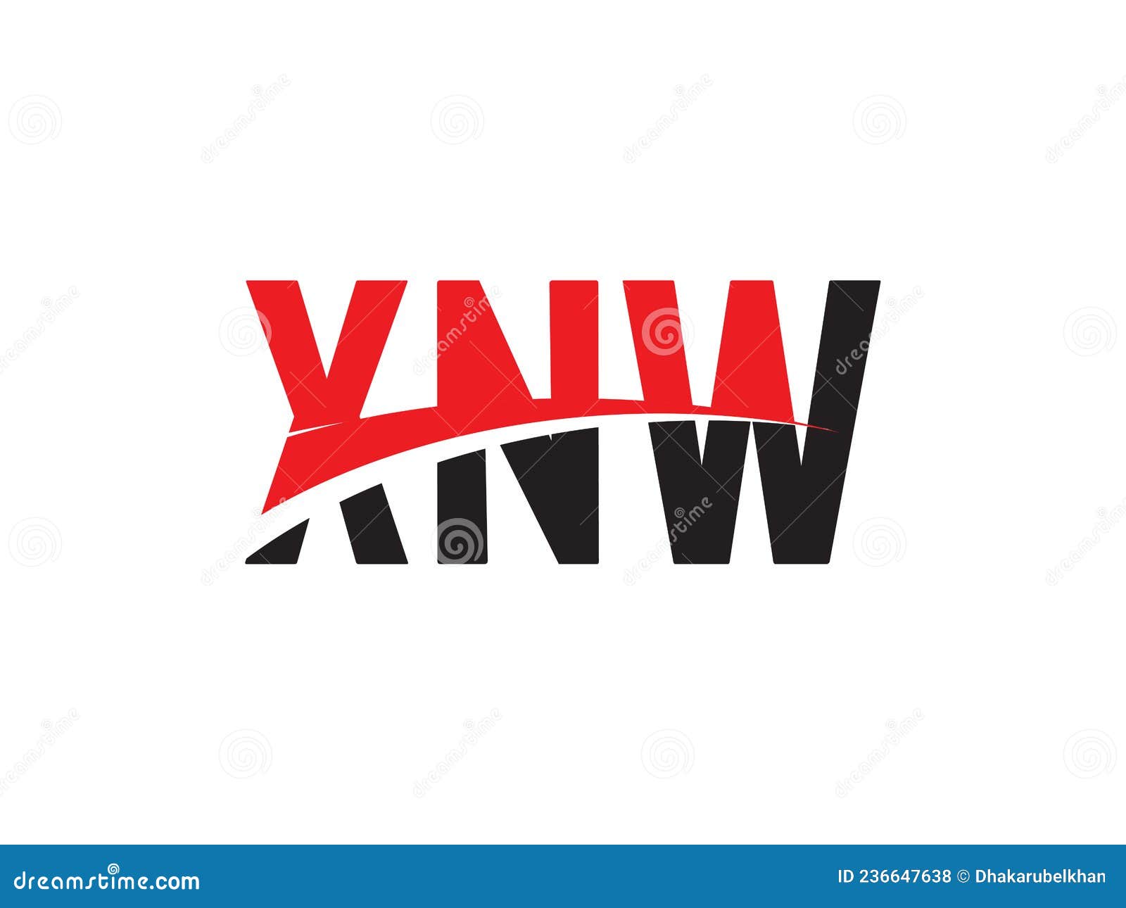 XNW Letter Initial Logo Design Vector Illustration Stock Vector ...