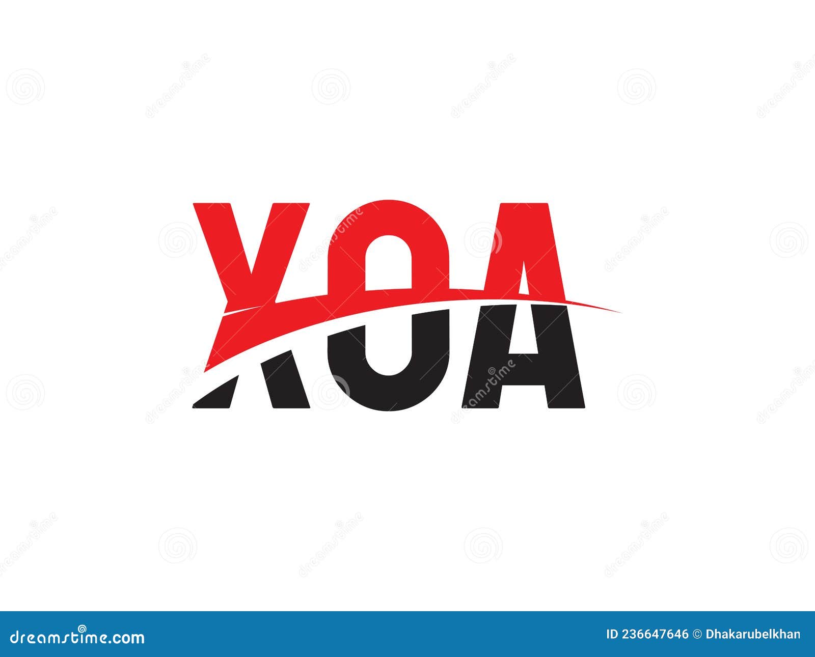 XOA Letter Initial Logo Design Vector Illustration Stock Vector ...
